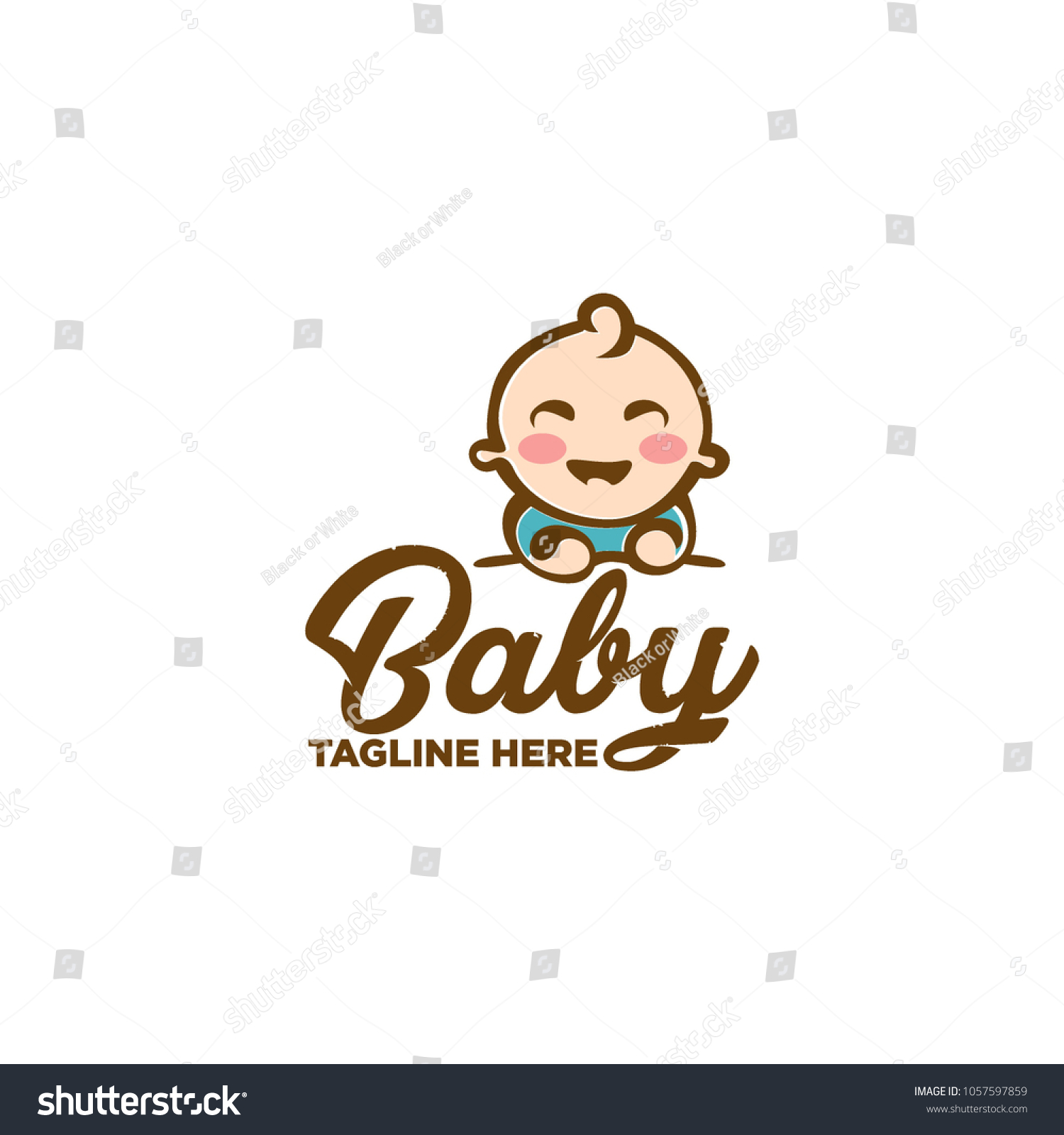 Baby Logo Vector: เวกเตอร์สต็อก (ปลอดค่าลิขสิทธิ์) 1057597859 ...