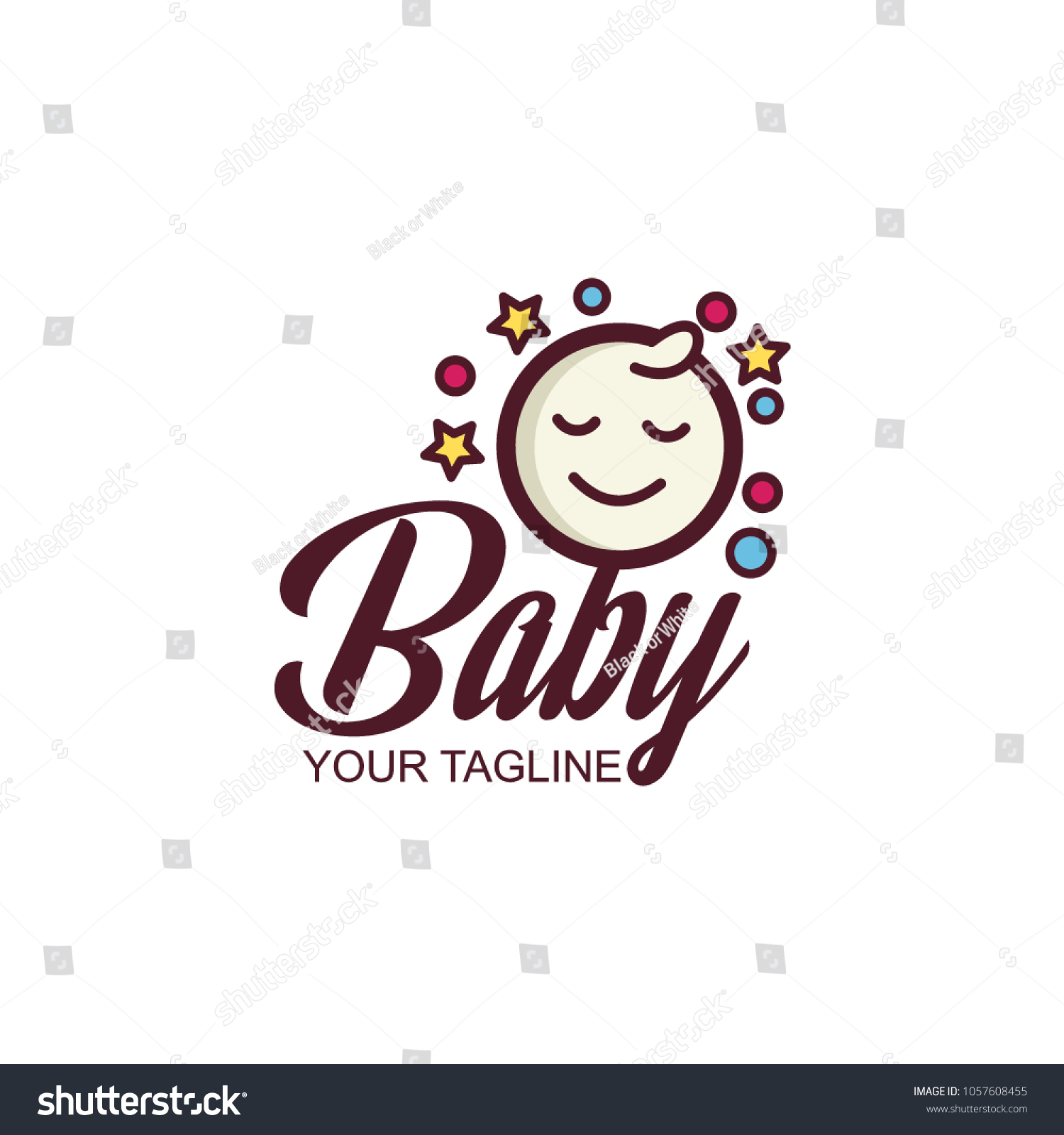 Baby Logo Vector Stock Vector (Royalty Free) 1057608455