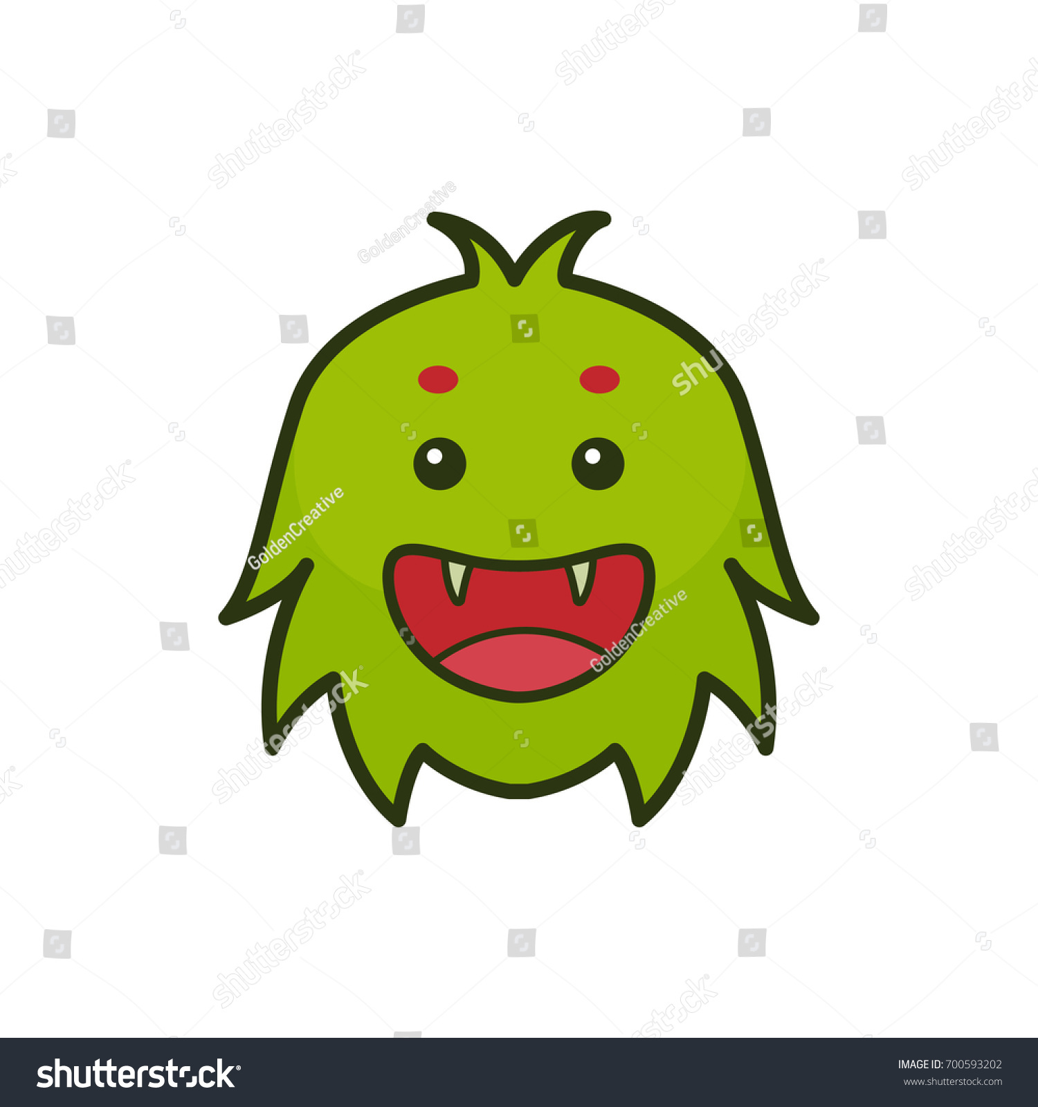 Baby Monster Vector Illustration Stock Vector (Royalty Free) 700593202
