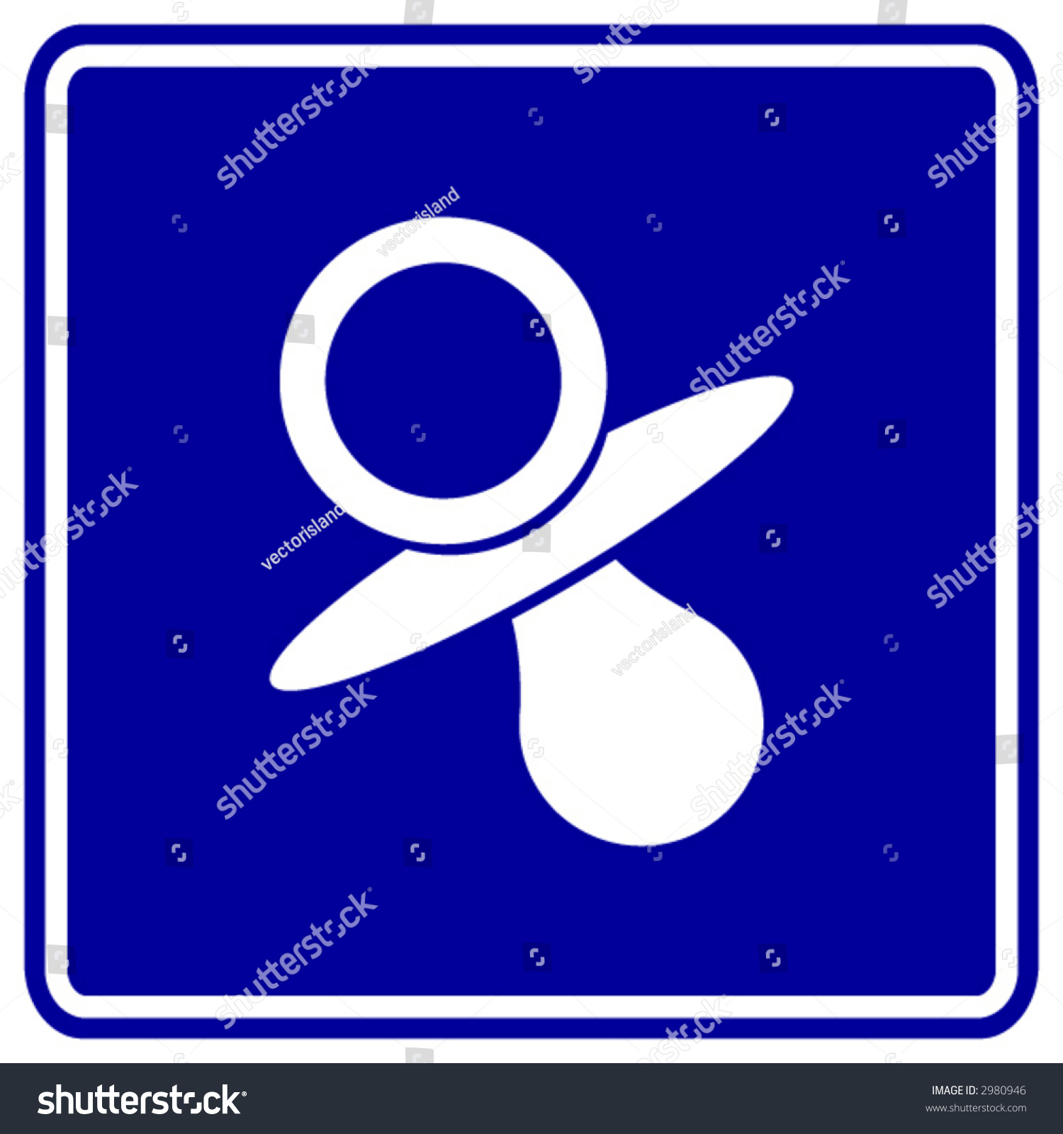 Baby Pacifier Sign Stock Vector (Royalty Free) 2980946 | Shutterstock