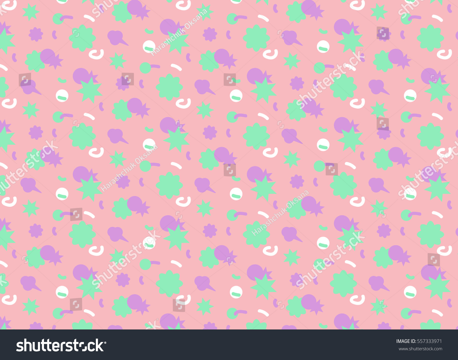 Baby Pattern Pink Vector Illustration Stock Vector (Royalty Free ...