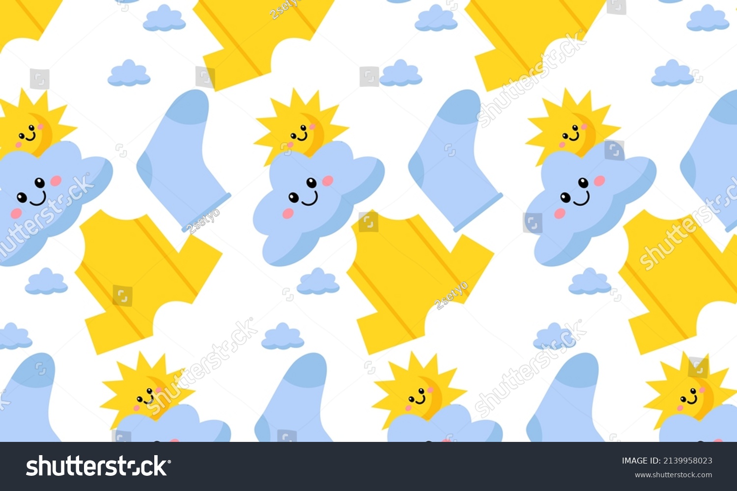 Baby Shower Pattern Background Vector Baby Stock Vector (Royalty Free ...