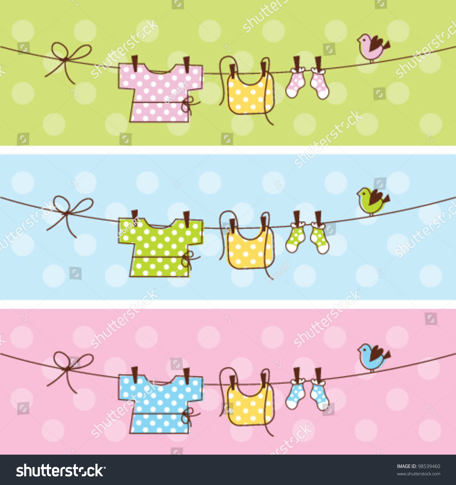 Baby Web Banners Stock Vector (Royalty Free) 98539460 | Shutterstock