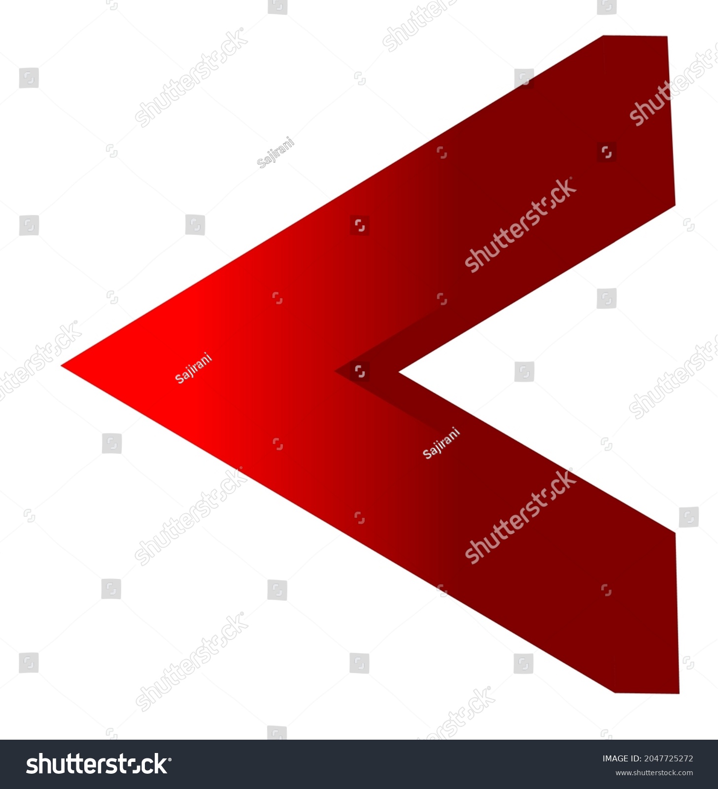Back Arrow Vector Illustration Arrow Pointer Stock Vector (Royalty Free ...