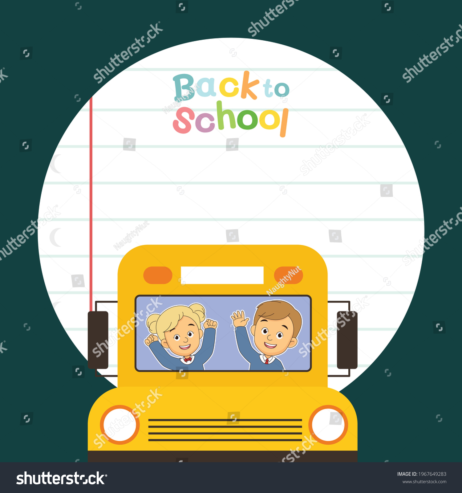 Back School Backgroundschool Border Stock Vector (Royalty Free ...
