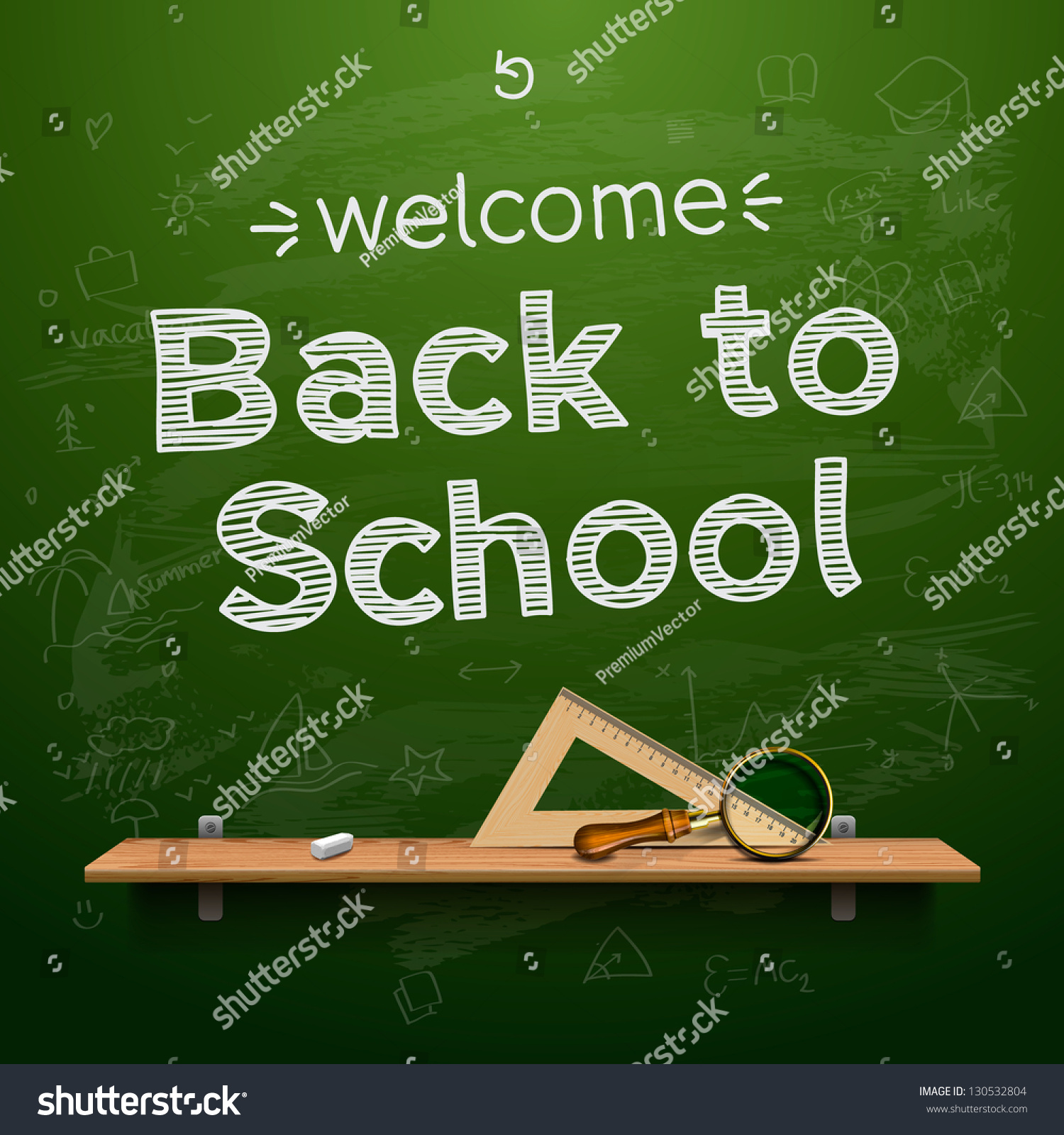 Back To School Background, Vector Illustration. - 130532804 : Shutterstock