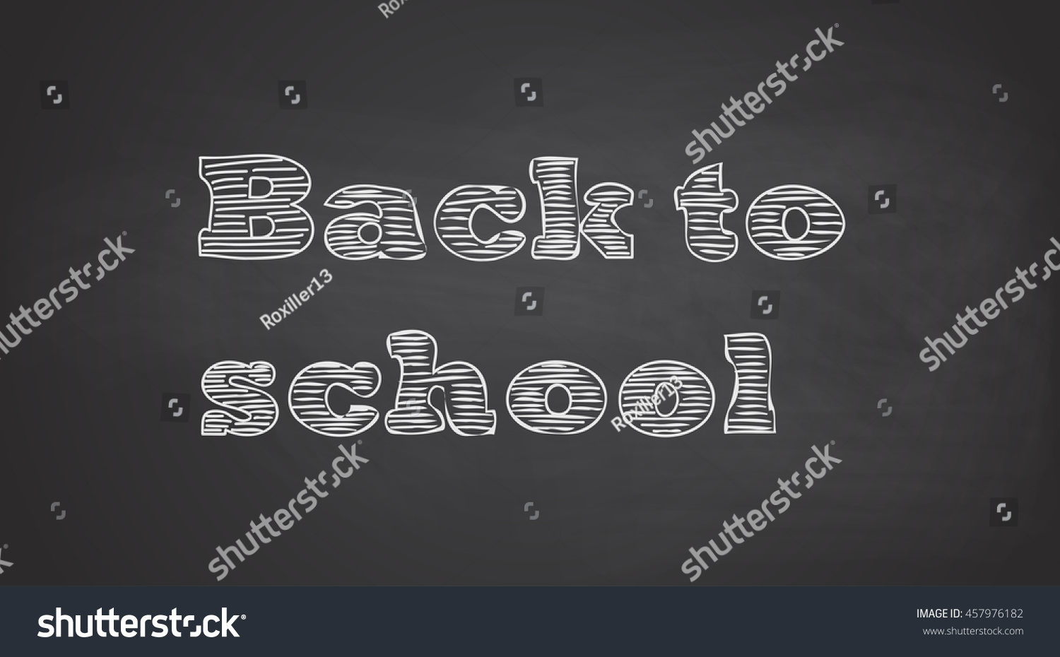 Back School Chalkboard Background Stock Vector (Royalty Free) 457976182 ...