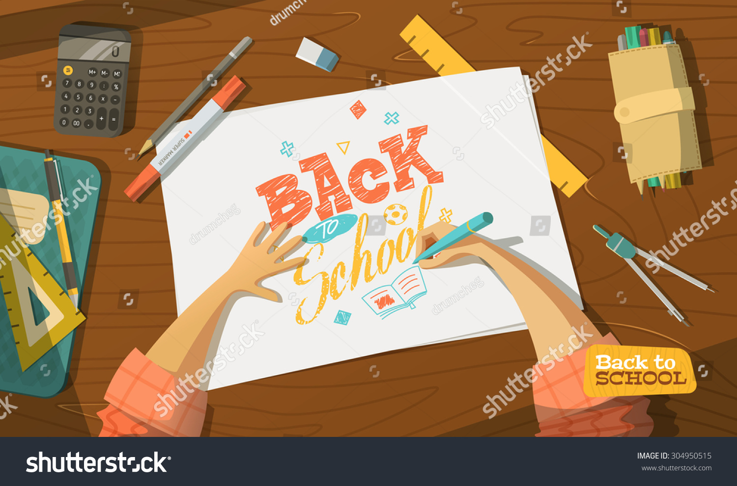 College table top view Images, Stock Photos & Vectors | Shutterstock