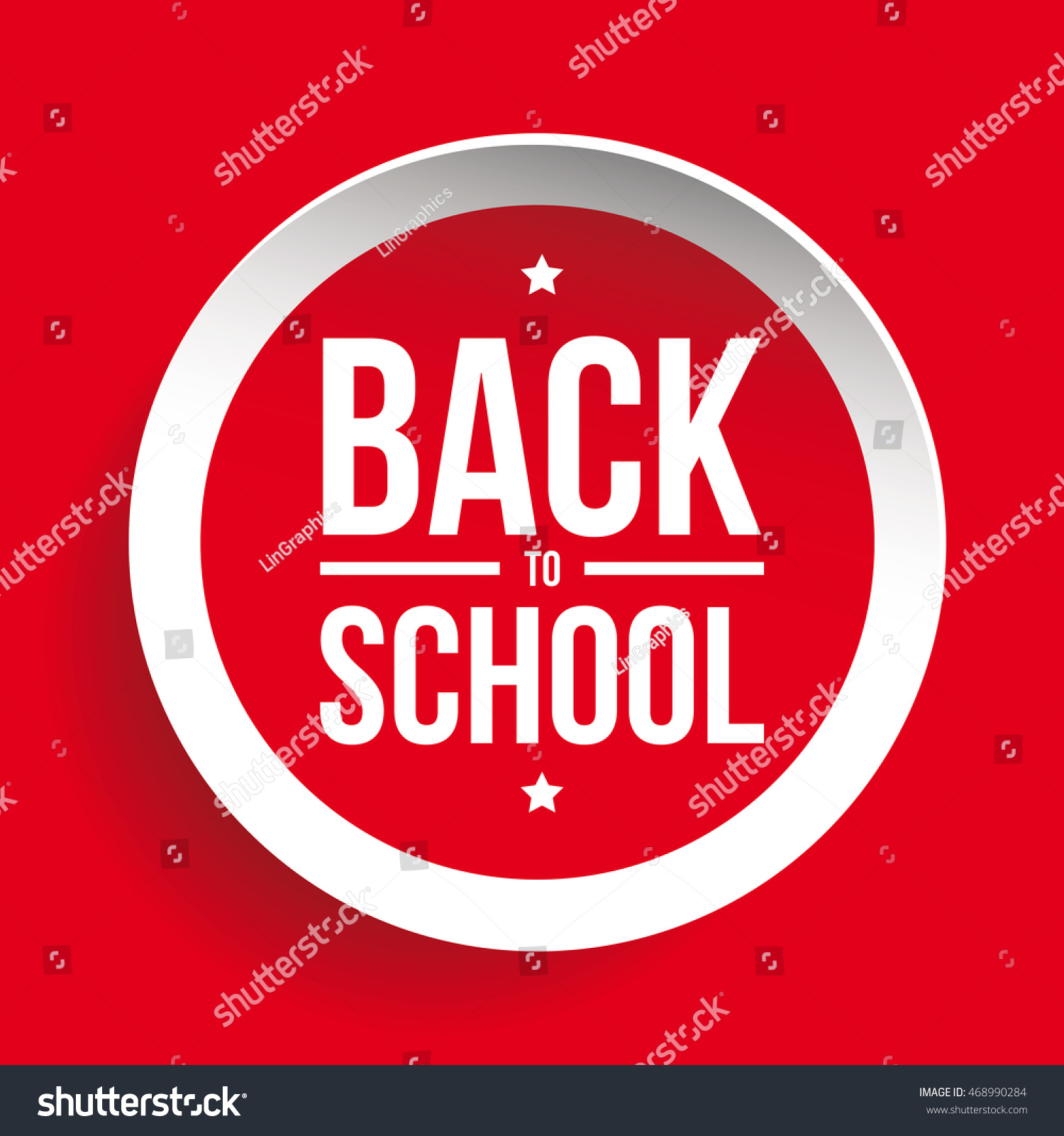 Back School Sign Button Stock Vector (Royalty Free) 468990284