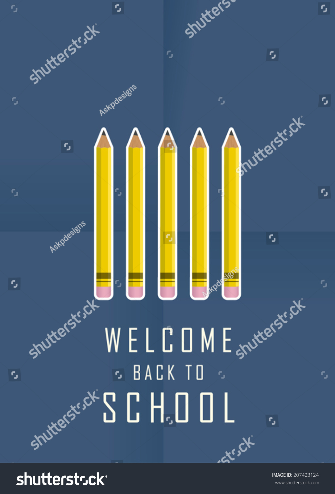 Back School Vector Backgrounds Easy Edit Stock Vector (Royalty Free ...