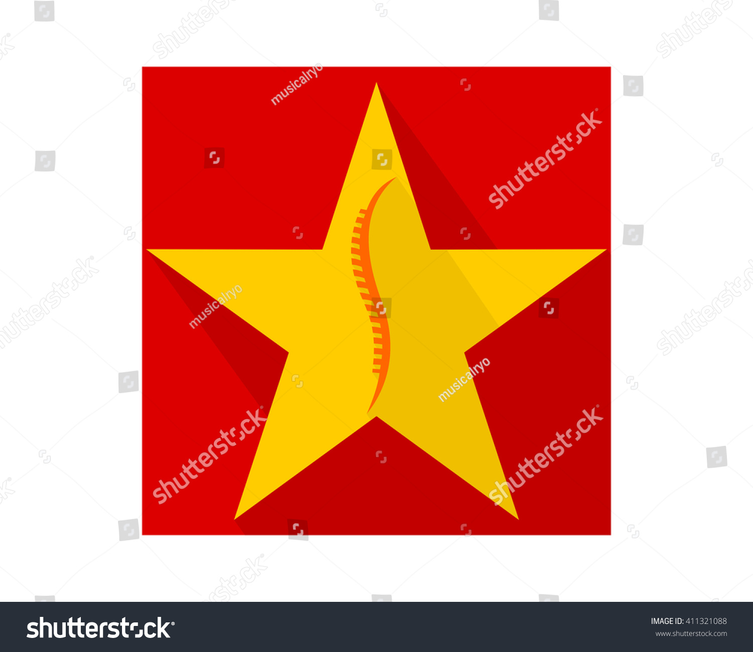 Backbone Spinal Bone Spine Star Stock Vector (Royalty Free) 411321088