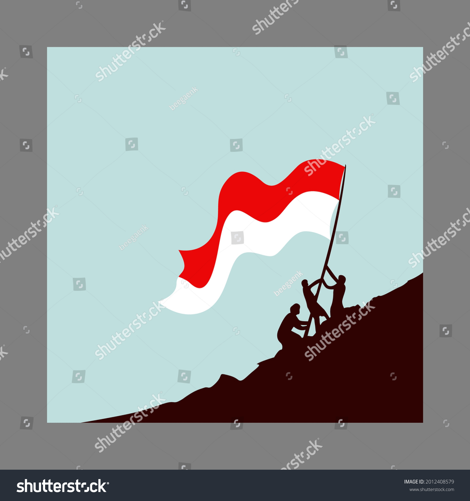 Background 17 Agustus Bendera Indonesia Vector Stock Vector (Royalty ...