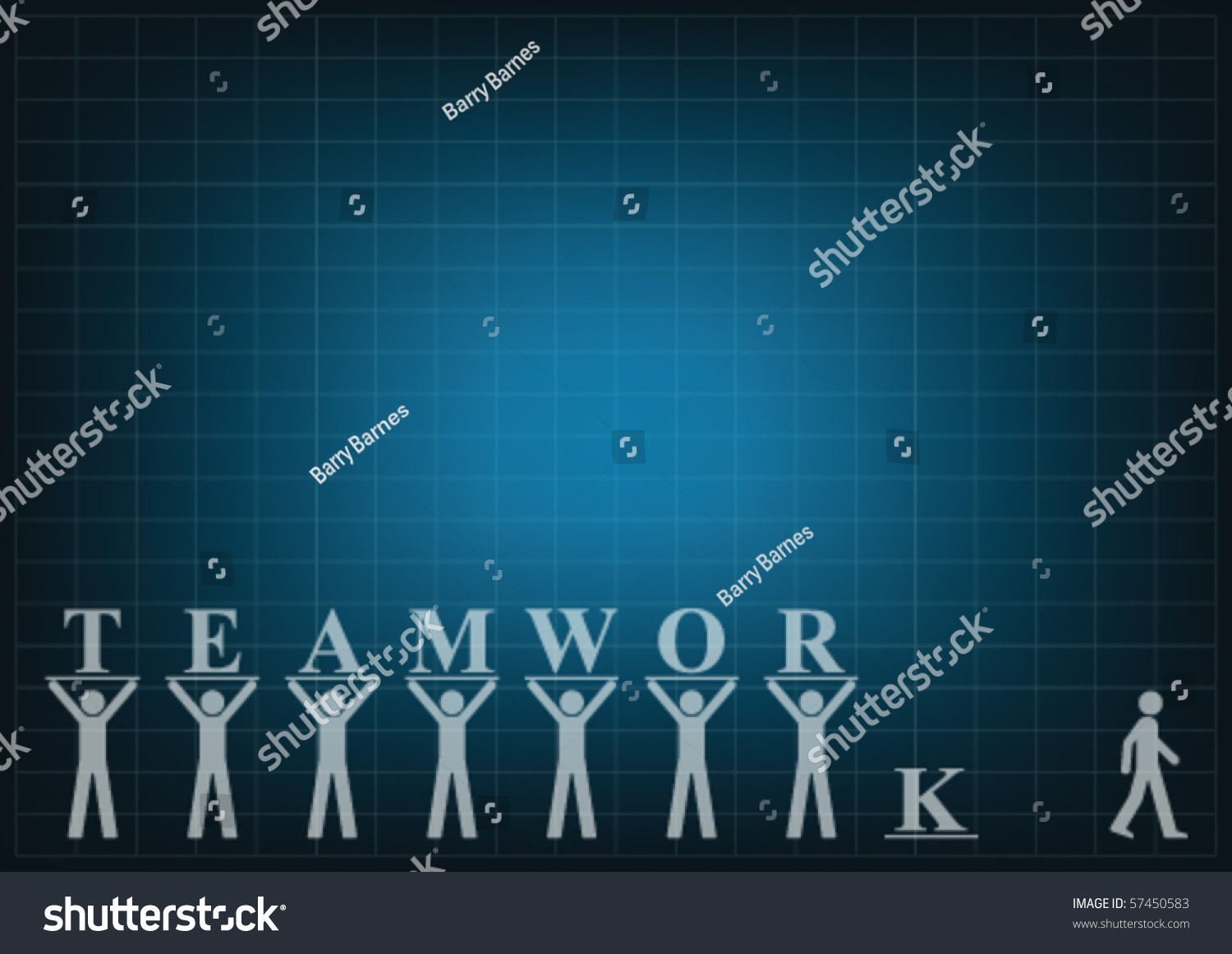 Background Concept With A Teamwork Theme With Copy Space For Own Text ...