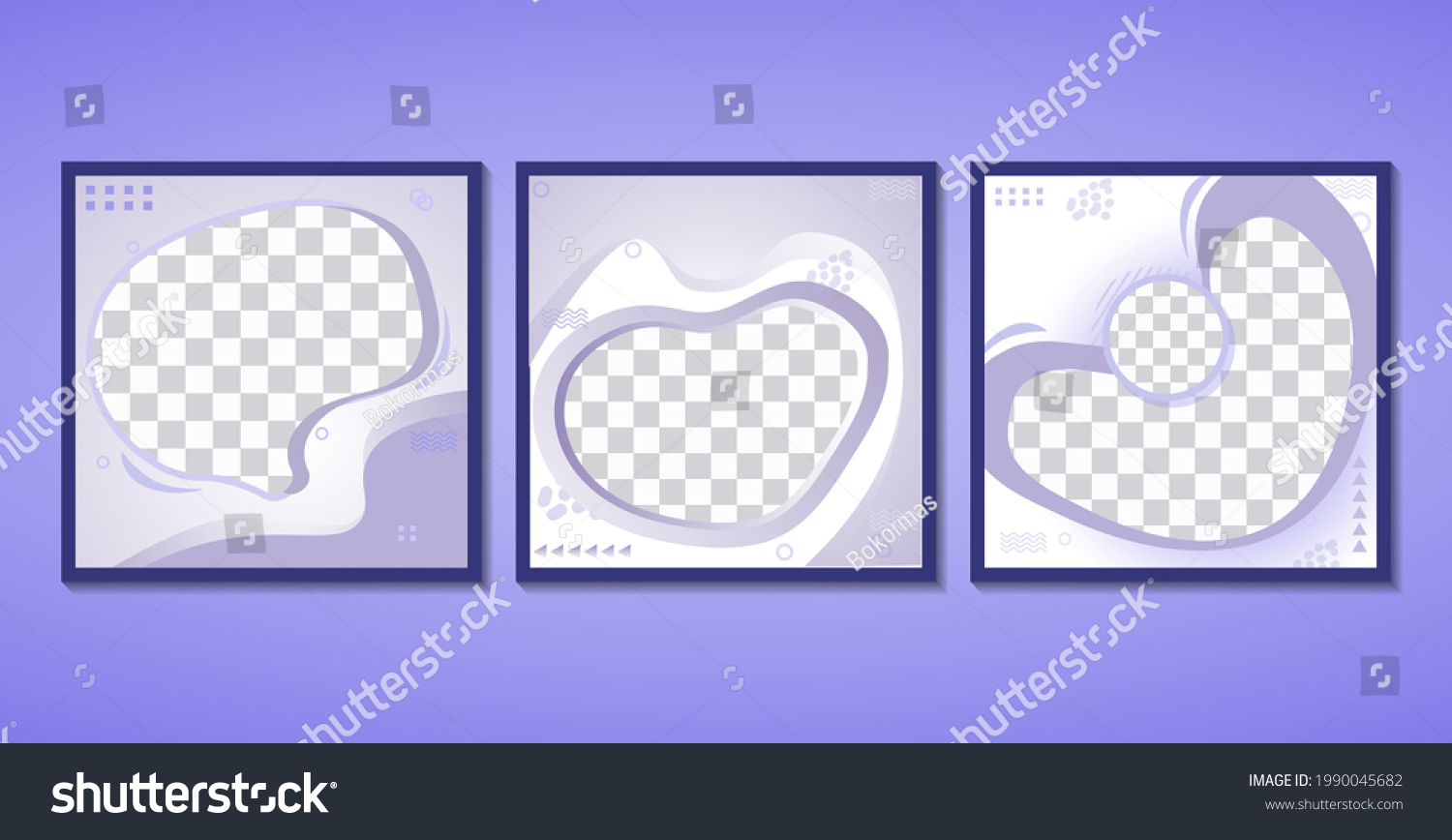 Background Cute Purple Abstract Shape Illustrator Stock Vector (Royalty ...