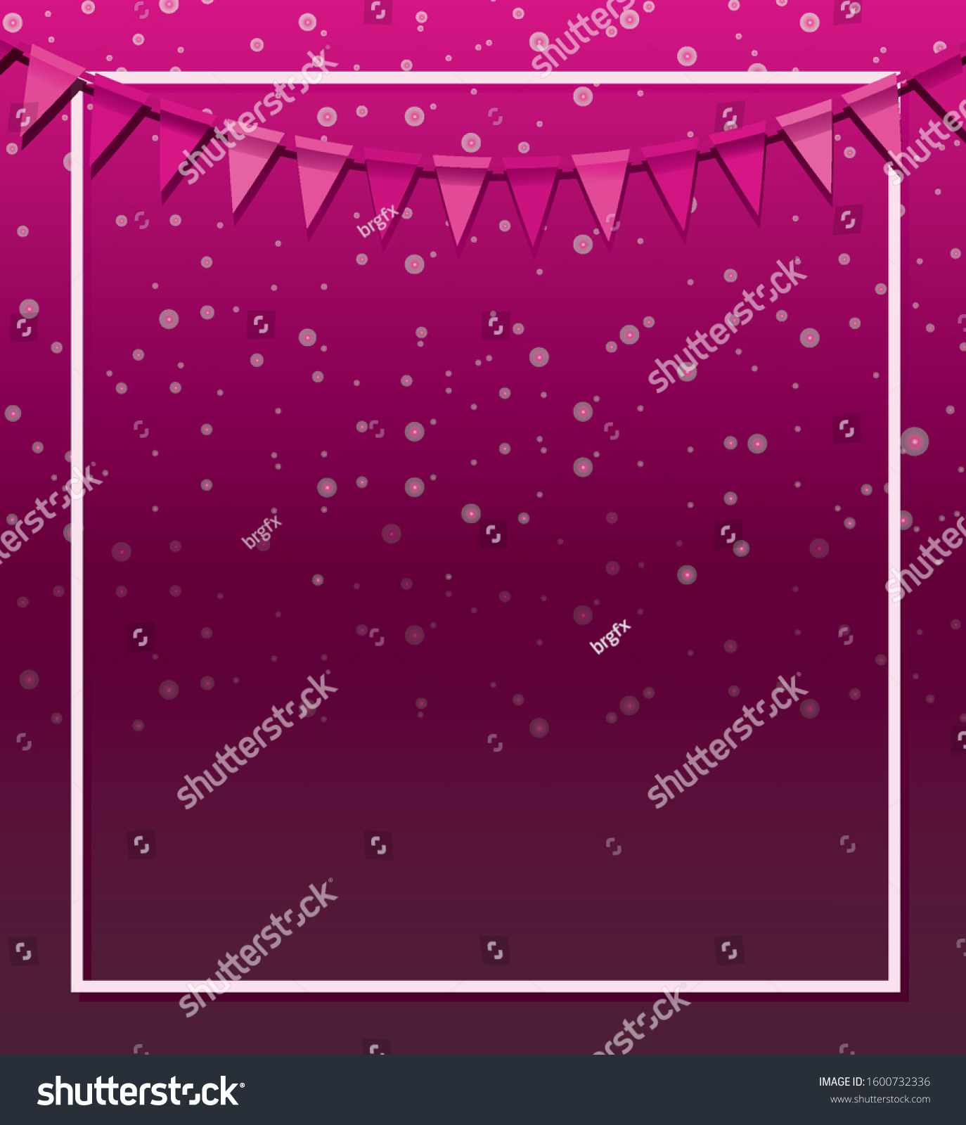 Background Design Pink Flags Illustration Stock Vector (Royalty Free ...