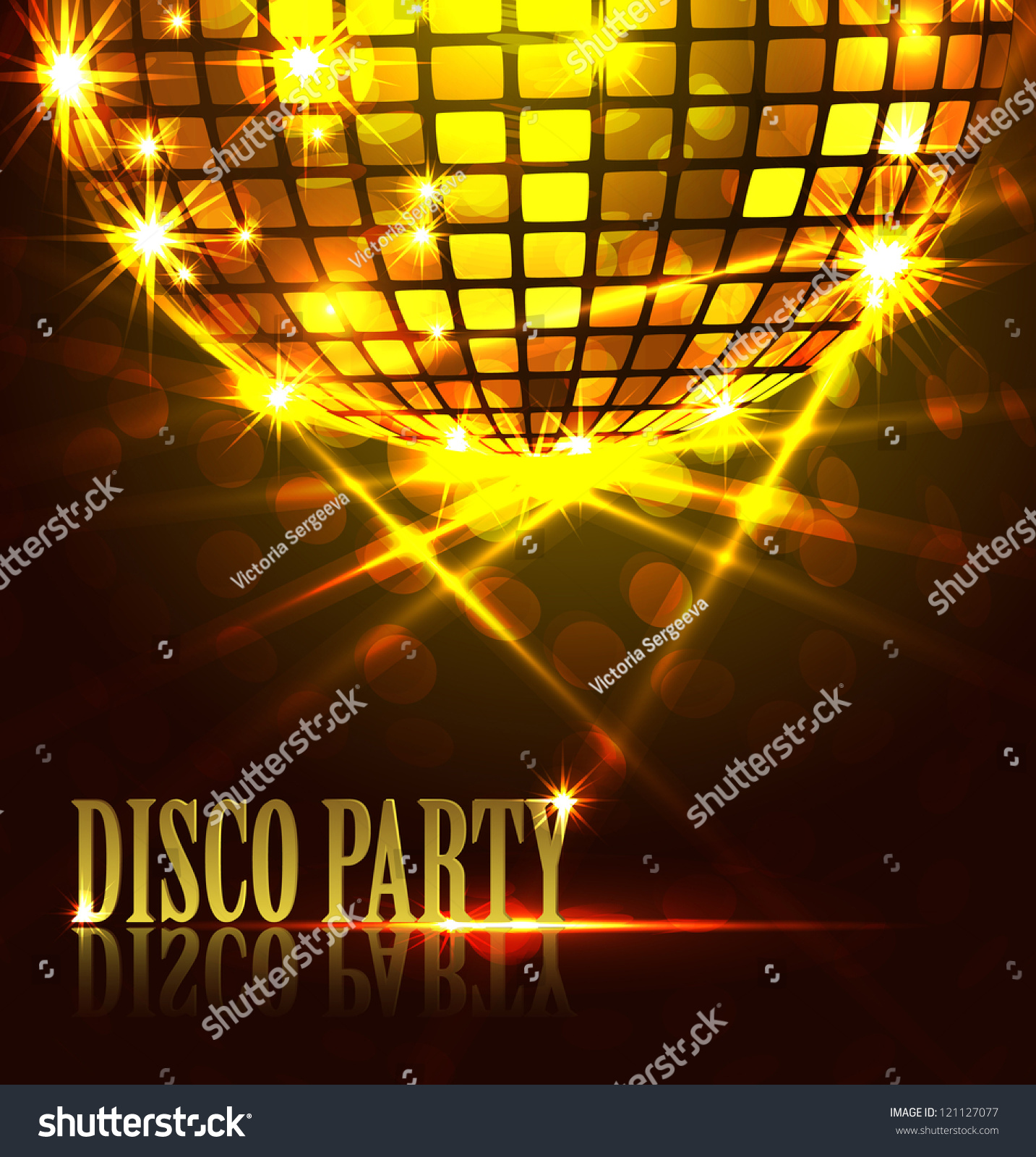 Background Disco Party Stock Vector (Royalty Free) 121127077