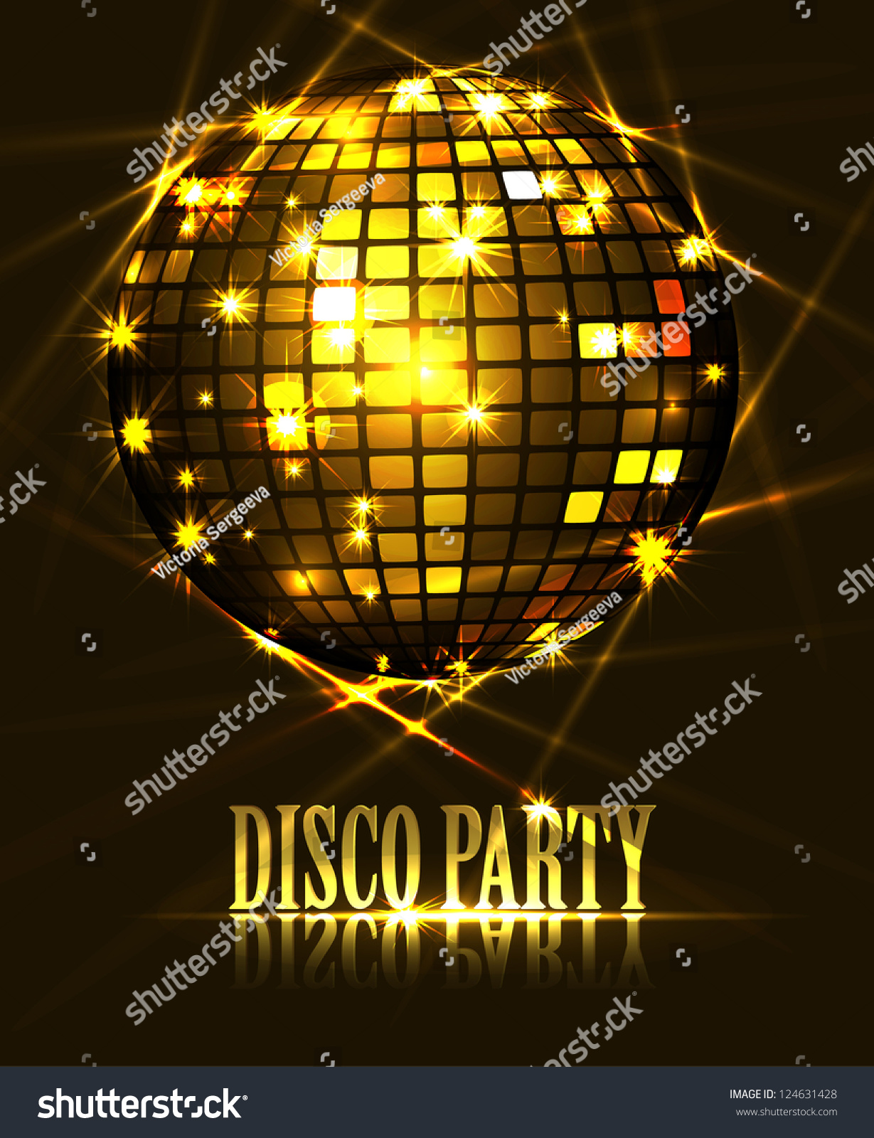 Background Disco Party Stock Vector (Royalty Free) 124631428