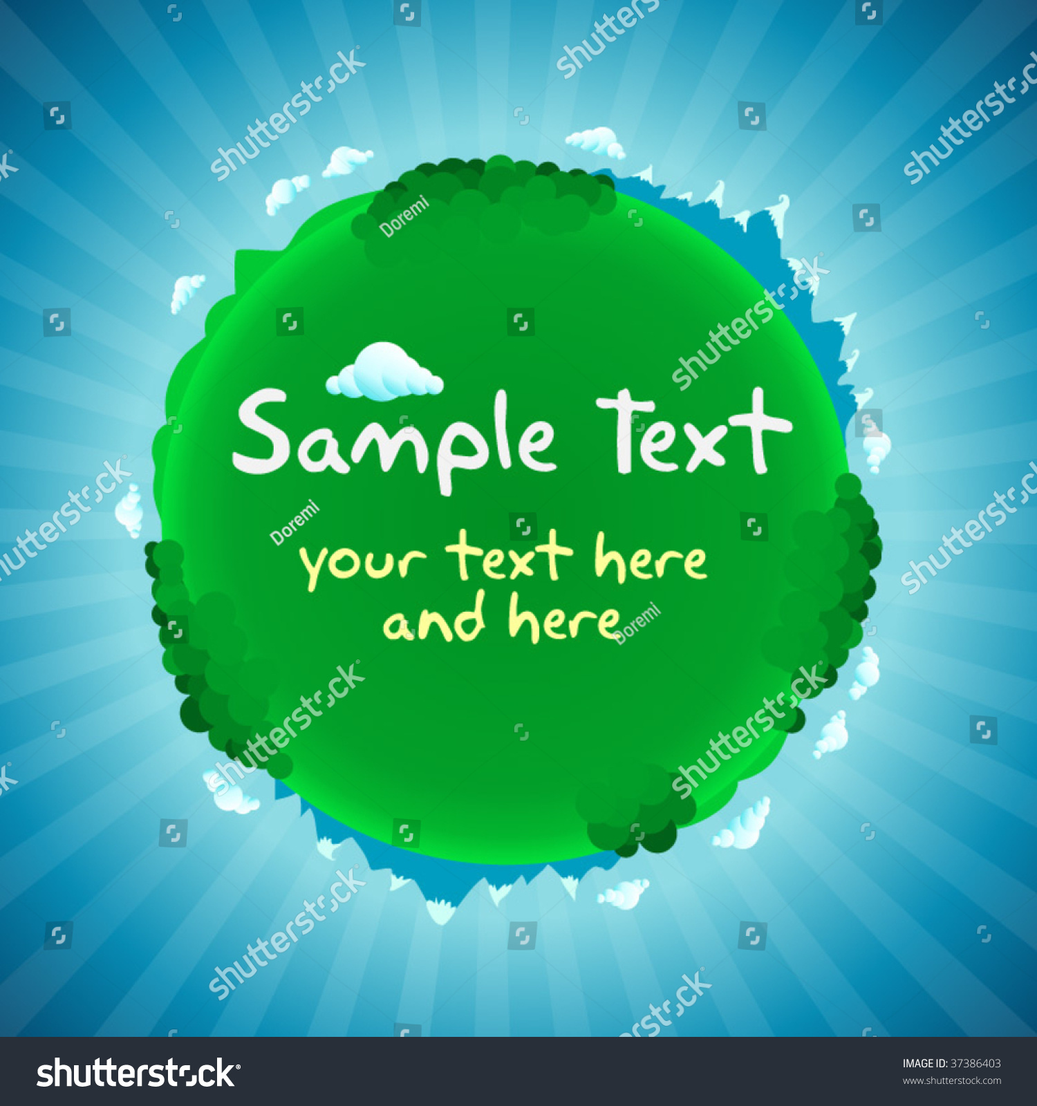 Background Earth Vector Stock Vector (Royalty Free) 37386403