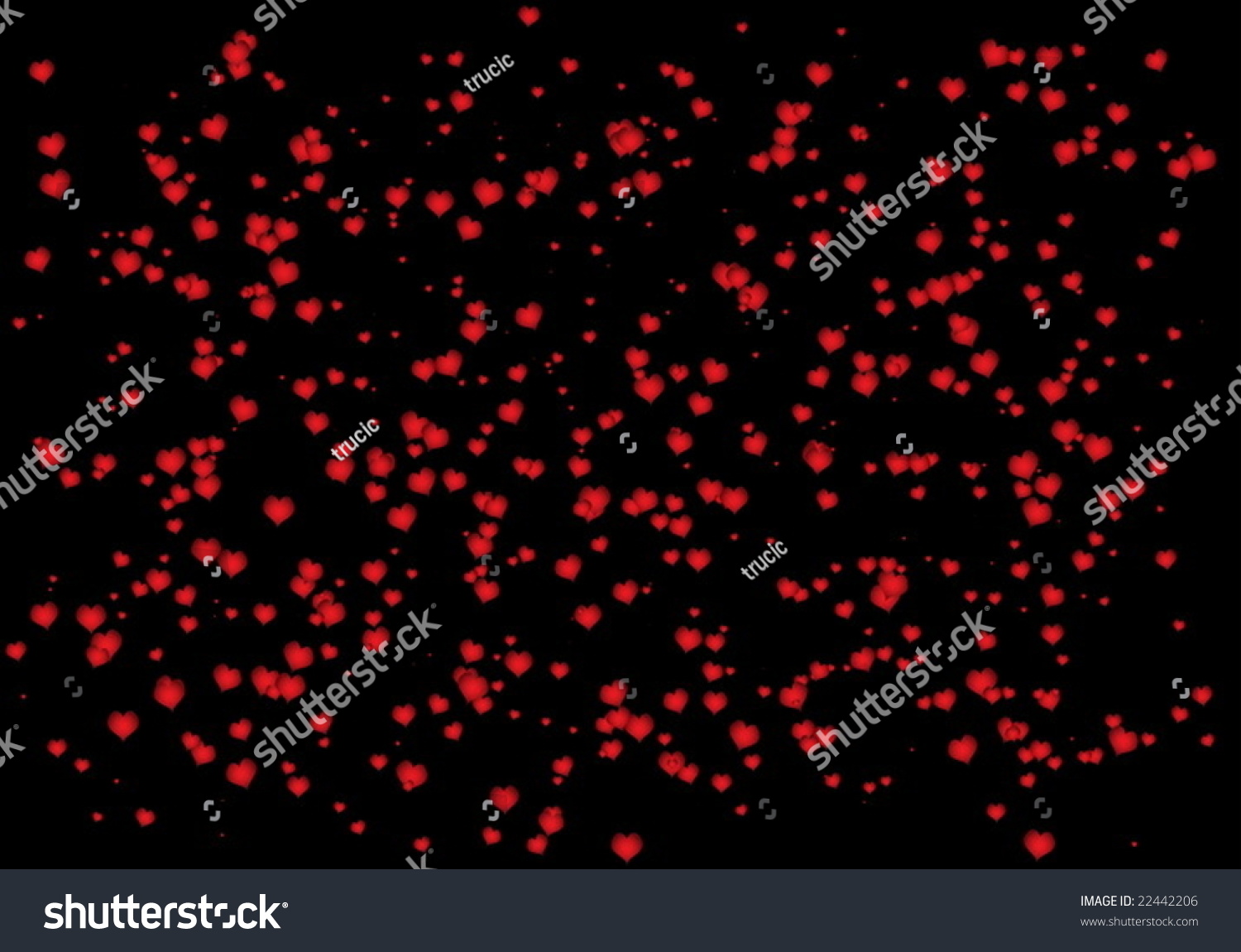 Background Filled Hearts Vector Illustration Stock Vector (Royalty Free ...