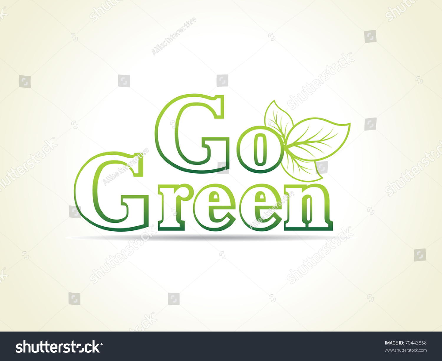 Background Go Green Vector Illustration Stock Vector (Royalty Free ...