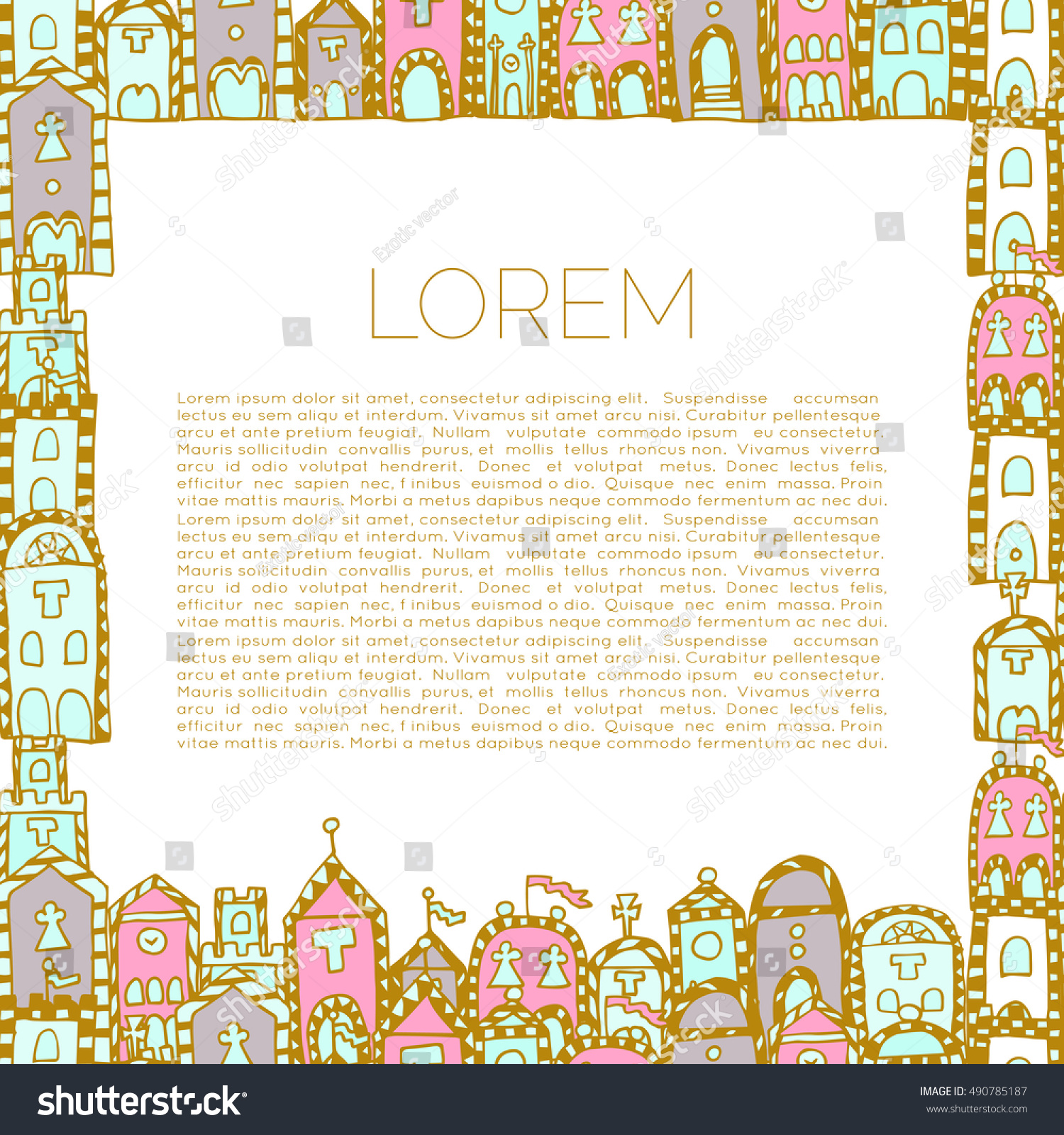 Background Leaflet Brochure Vector Seamless Pattern Stock Vector ...