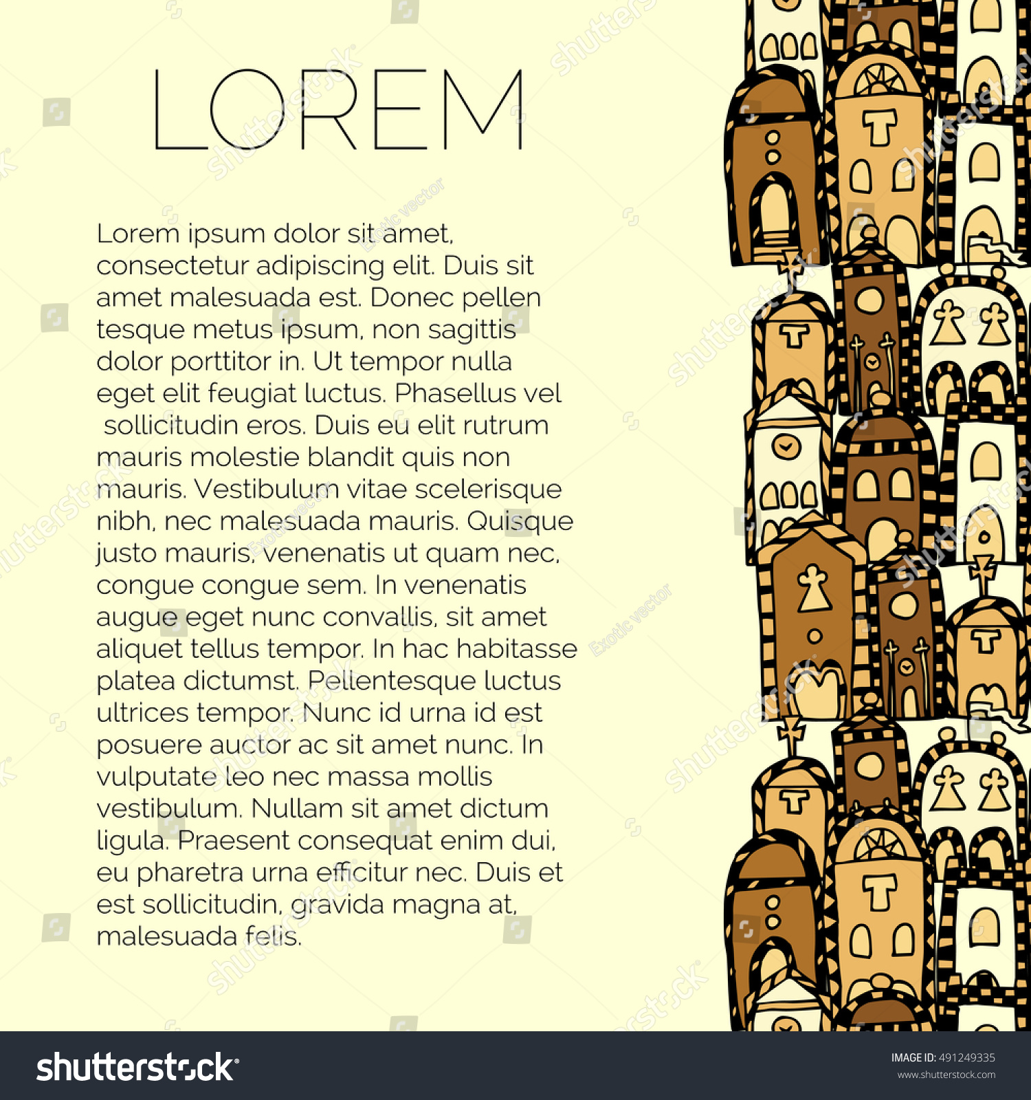 Background Leaflet Brochure Vector Seamless Pattern Stock Vector ...