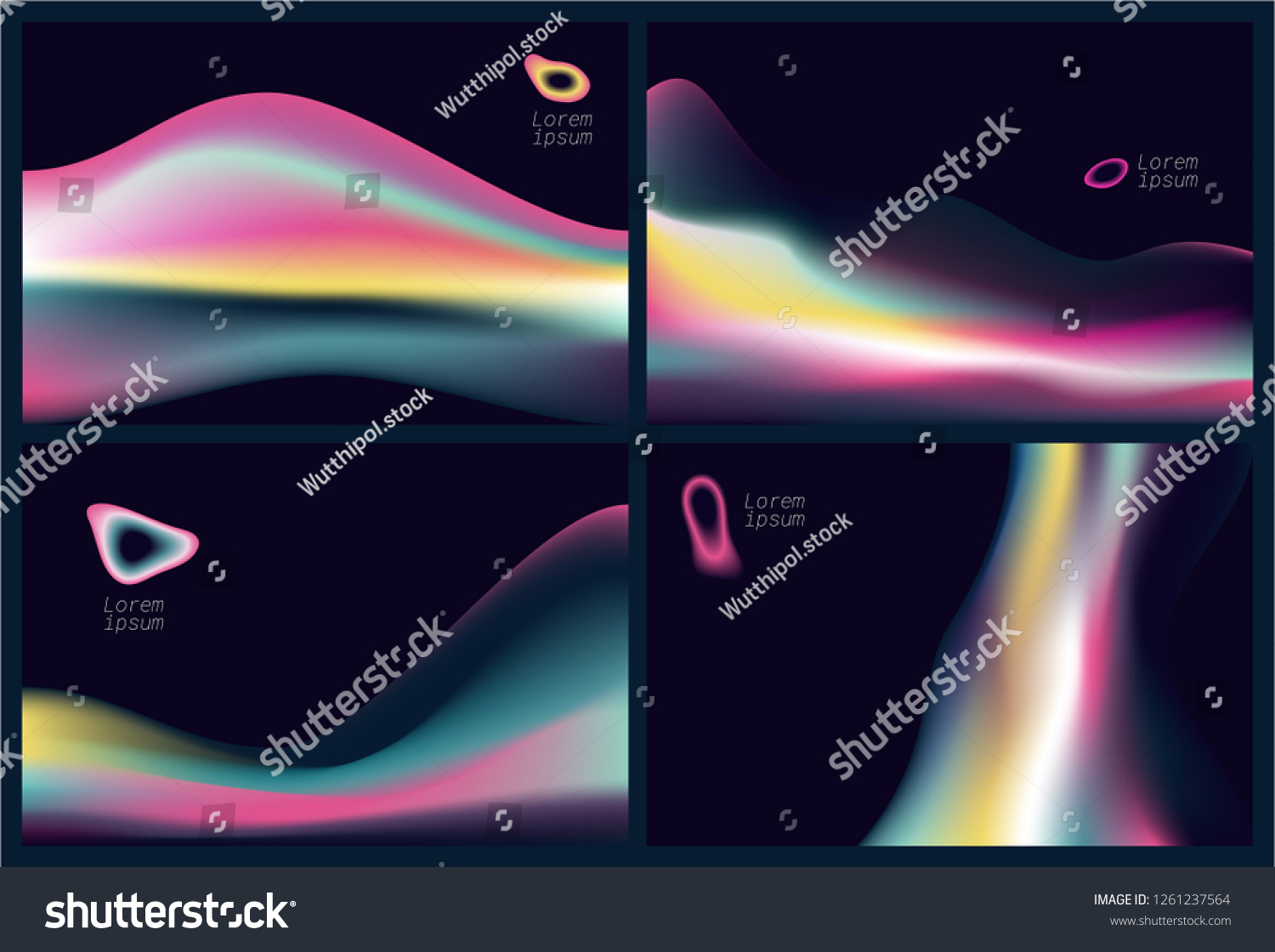 Background Gradient Liquid Colour Web Creative Stock Vector (Royalty ...