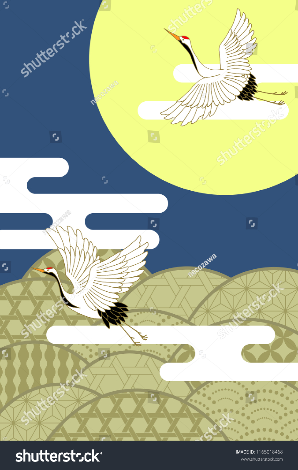 Background Image Japanese Pattern Stock Vector (Royalty Free ...