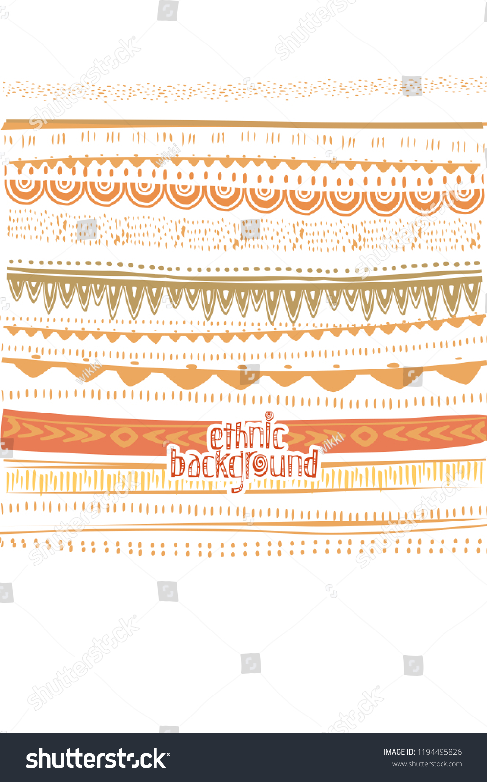 Background Ethnic Style Stock Vector (Royalty Free) 1194495826 ...