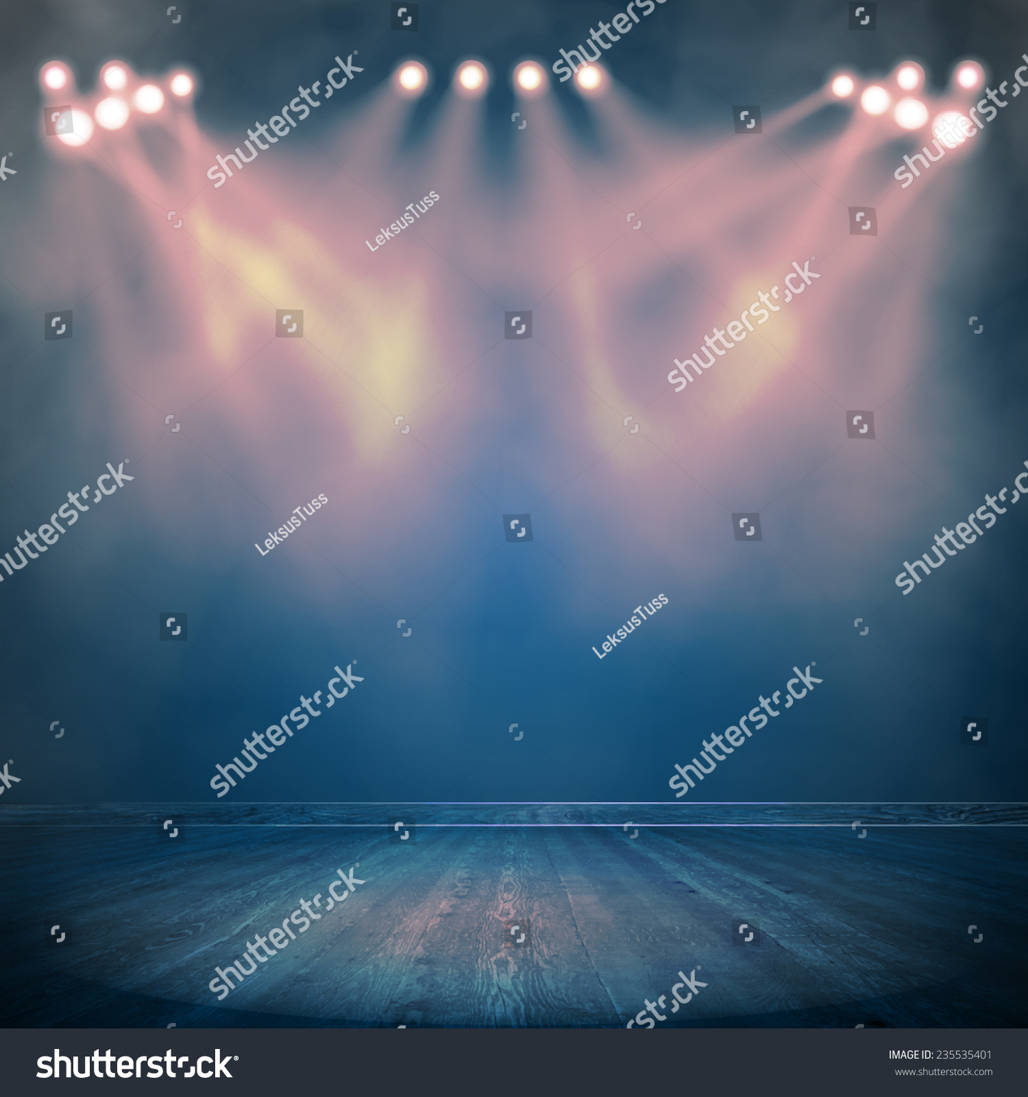 Background Show Vector Interior Shined Projector Stock Vector (Royalty ...