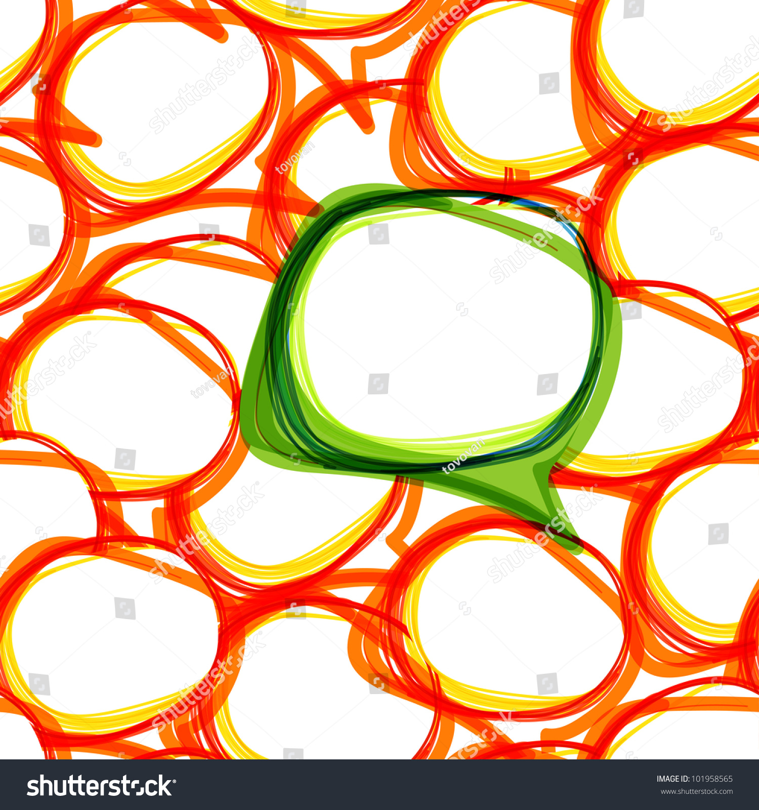 Background Abstract Talking Bubbles Seamless Texture Stock Vector ...