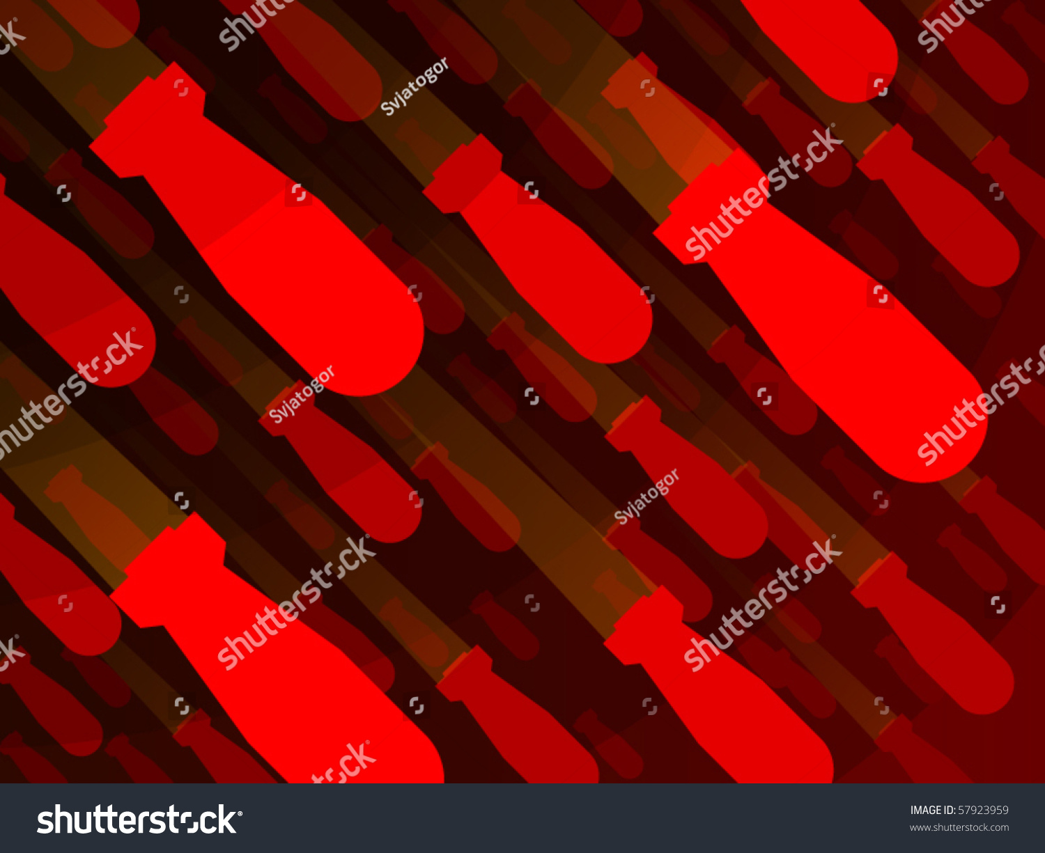 Background Red Bomb Nuclear Poster Stock Vector (Royalty Free) 57923959
