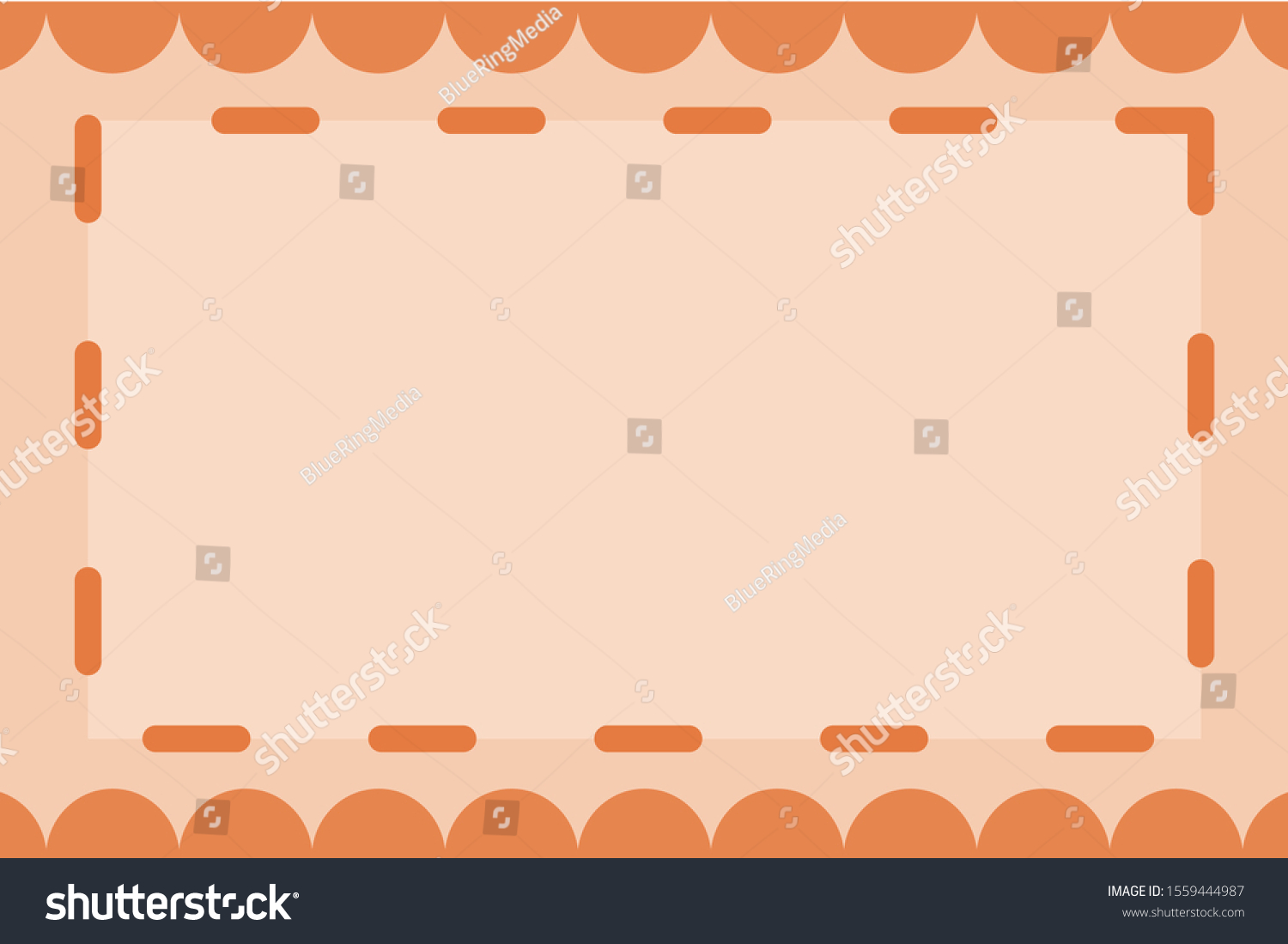 Background Template Orange Frame Illustration Stock Vector (Royalty ...