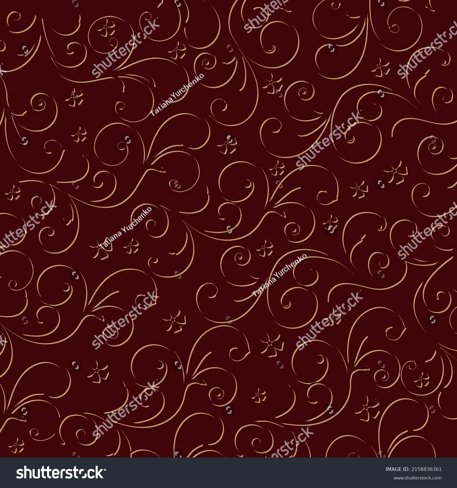 Background Vector Maroon Gold Decorative Stock Vector (Royalty Free ...