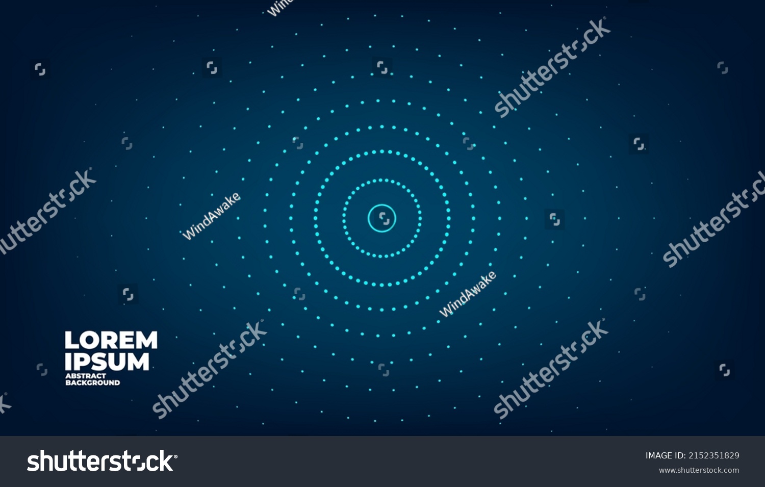 Background Blue Dot Circle Stock Vector (Royalty Free) 2152351829 ...