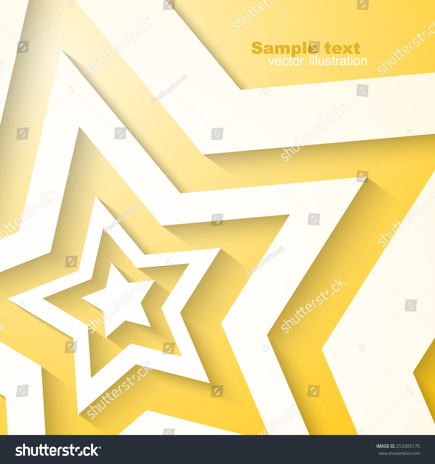 Background Yellow Star Stock Vector (Royalty Free) 253305175 | Shutterstock