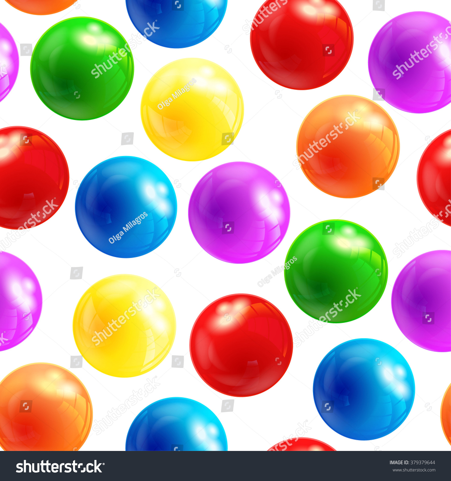 Background Balls Seamless Vector Stock Vector (Royalty Free) 379379644 ...