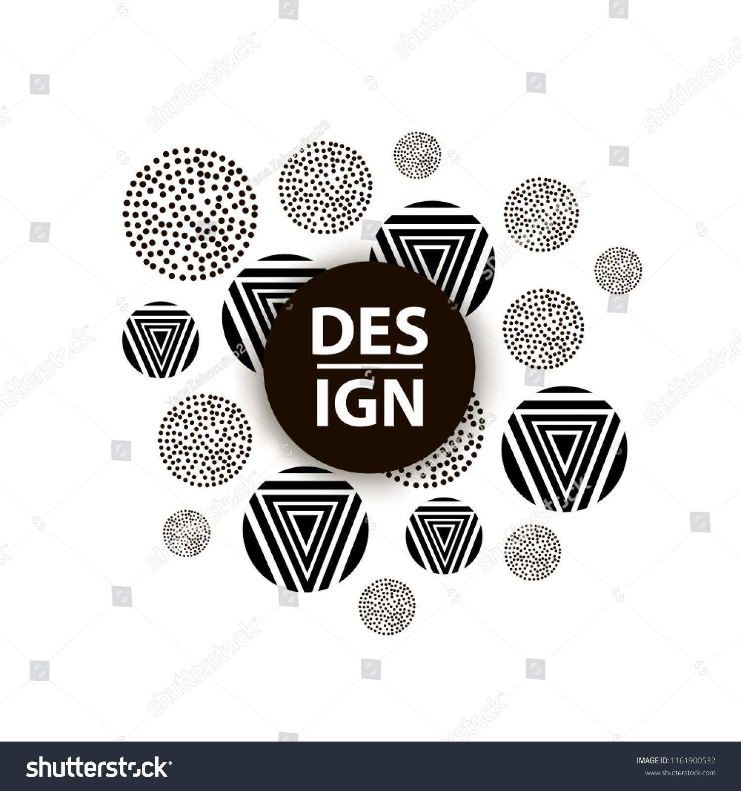 Background Black Circles Vector Illustration Stock Vector (Royalty Free ...
