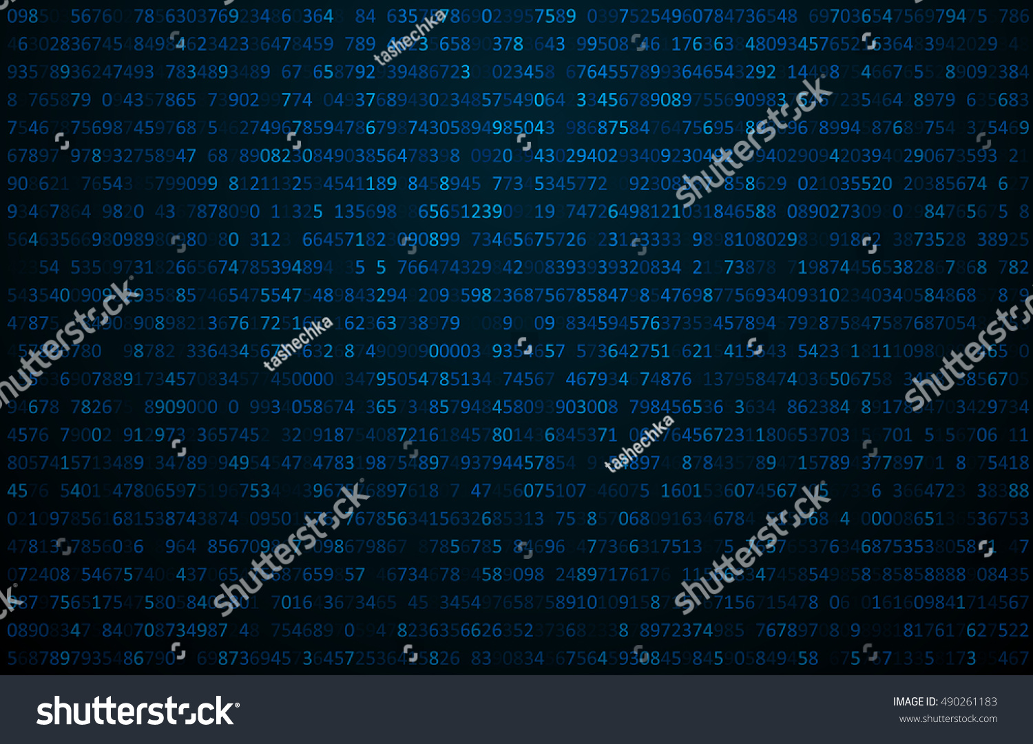 Background Blue Digits Vector Illustration Stock Vector (Royalty Free ...