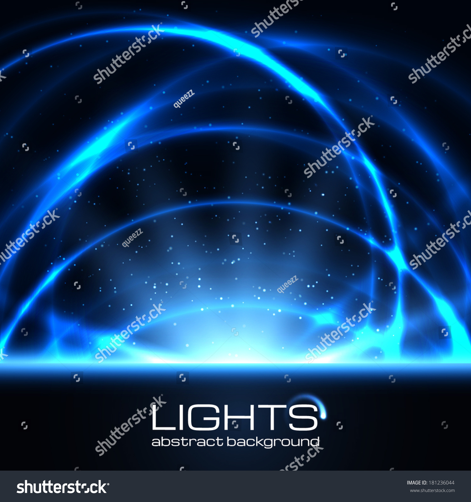 Background Blue Flares Vector Illustration Stock Vector (Royalty Free ...
