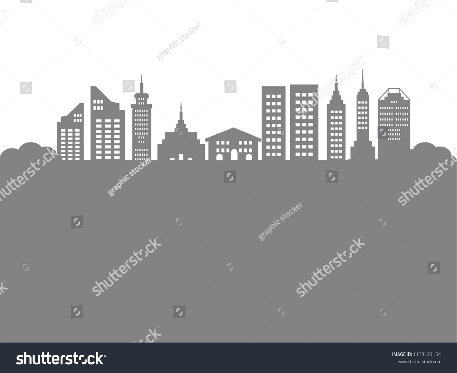 Background Buildings Building Vector Illustration Stock Vector (Royalty ...