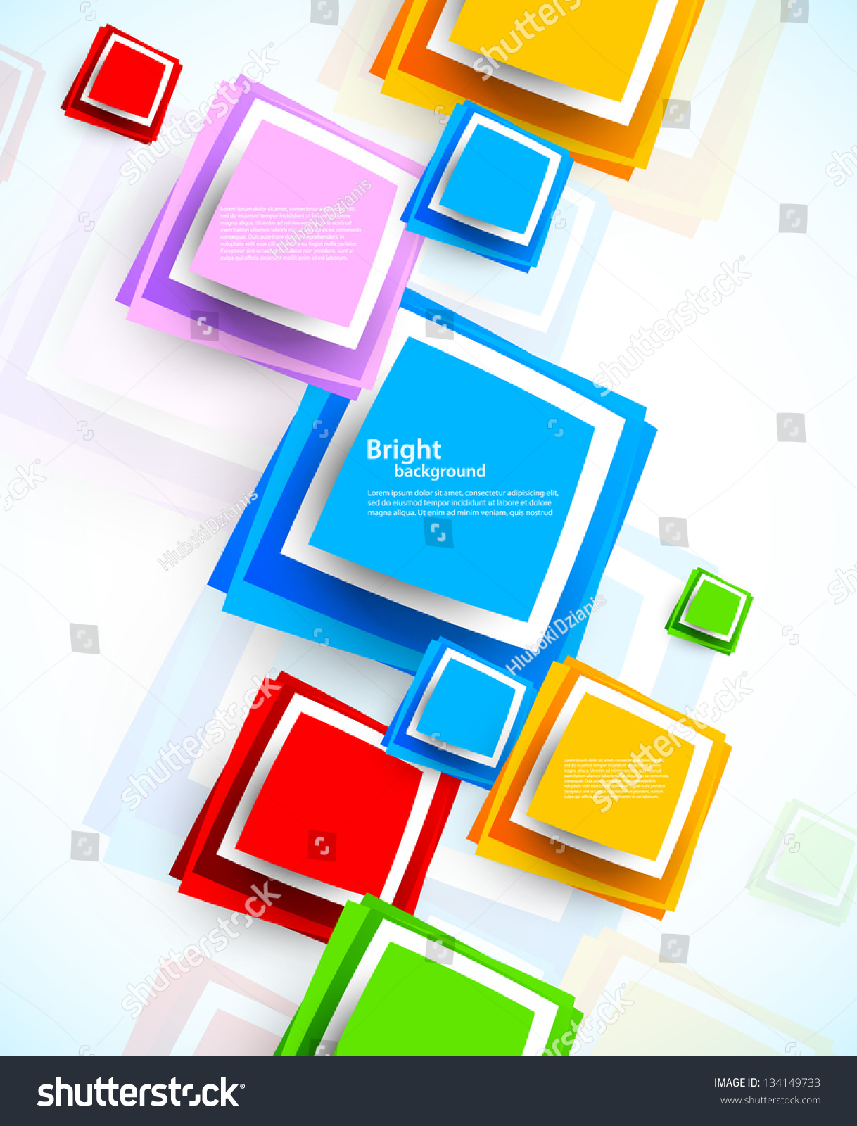 Background Colorful Squares Stock Vector (Royalty Free) 134149733