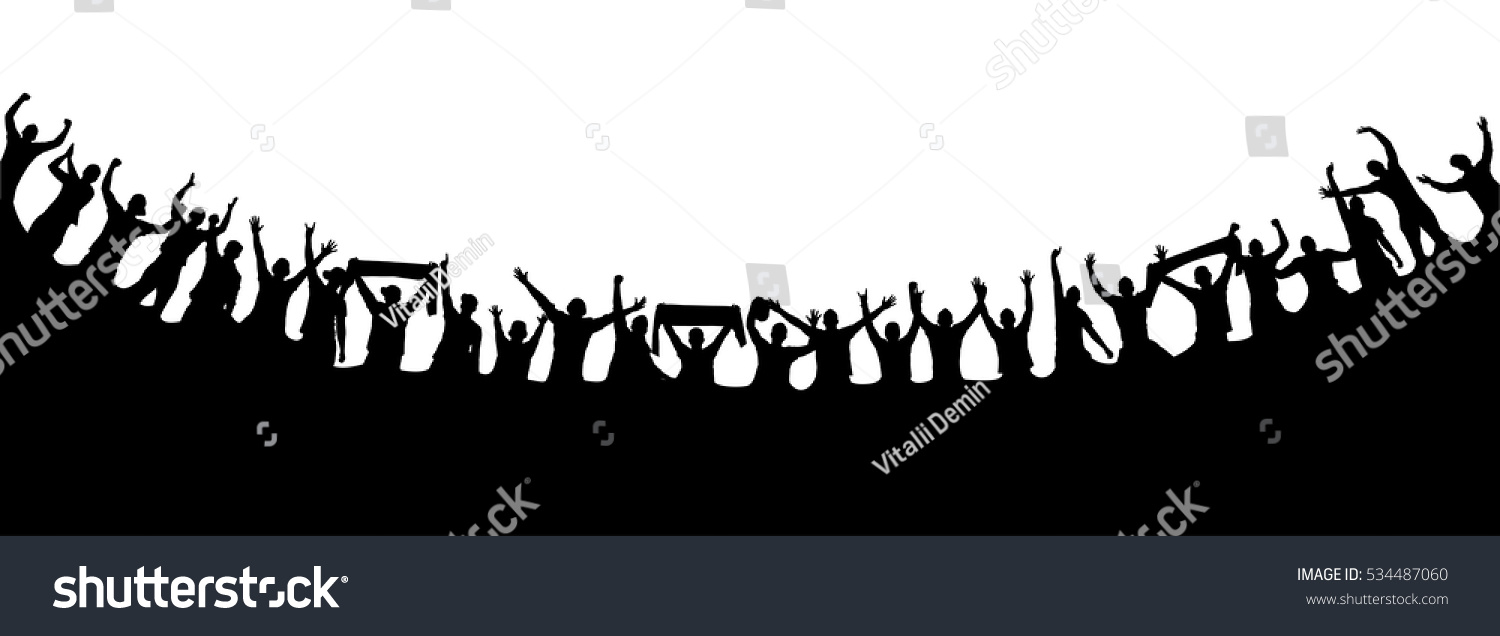 Background Crowd People Stock Vector (Royalty Free) 534487060 ...