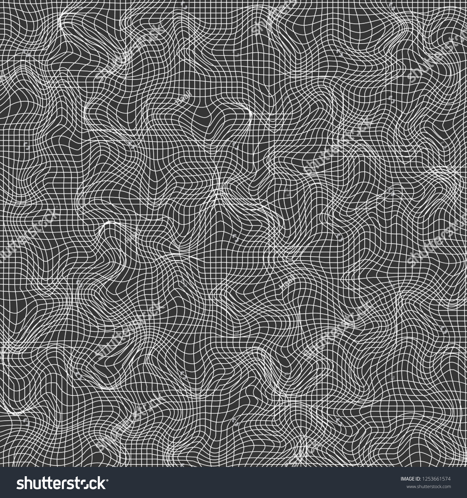 Background Curved Grid Vector Illustration Mesh Stock Vector (Royalty ...