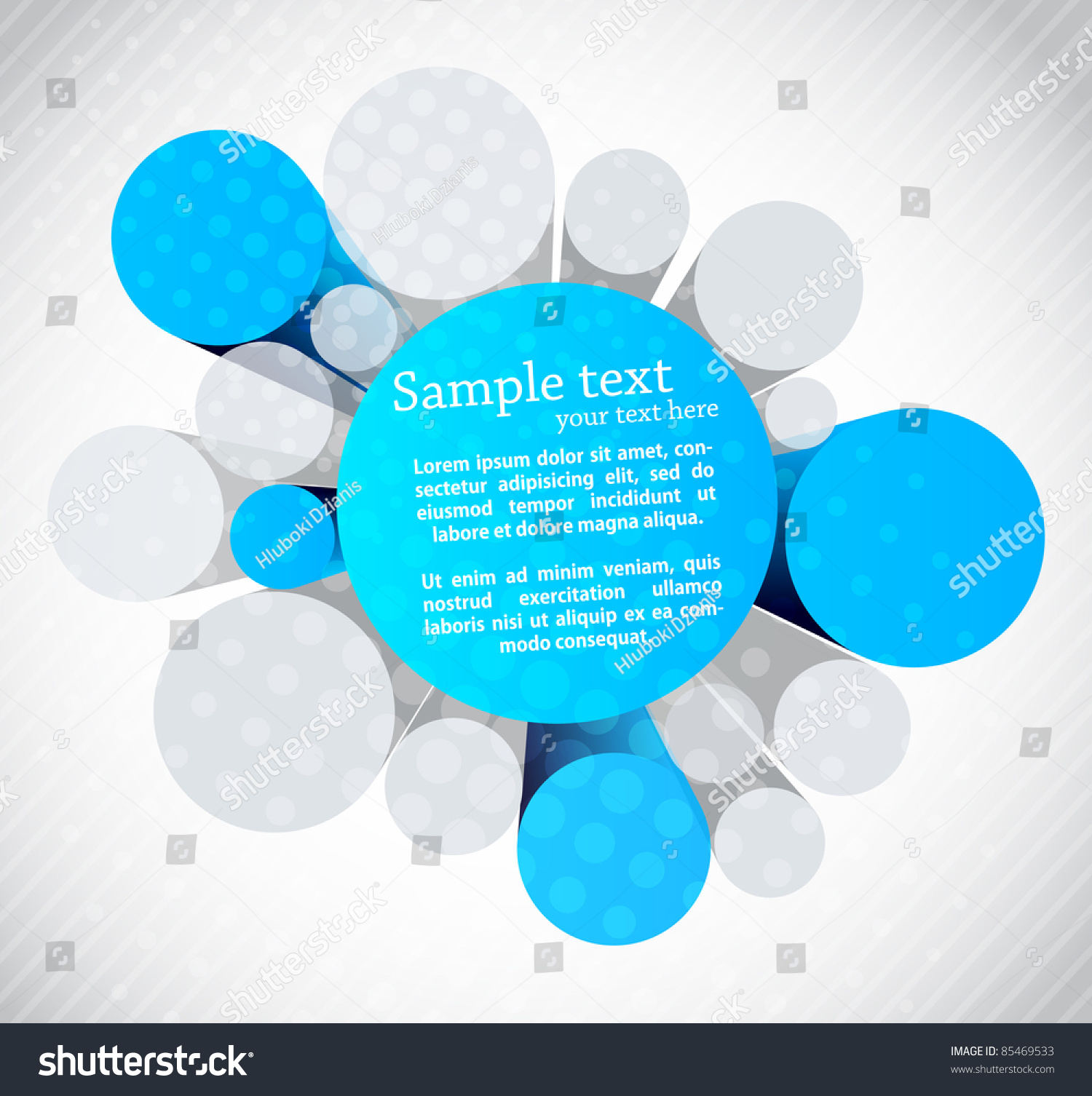 Background 3d Circles Stock Vector (Royalty Free) 85469533