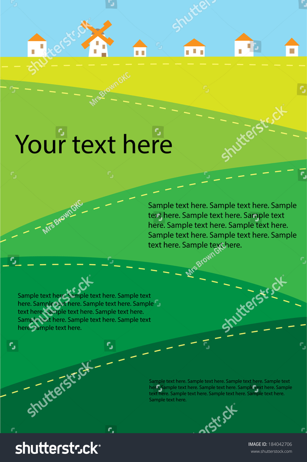 Background Green Hills Stock Vector (Royalty Free) 184042706 | Shutterstock