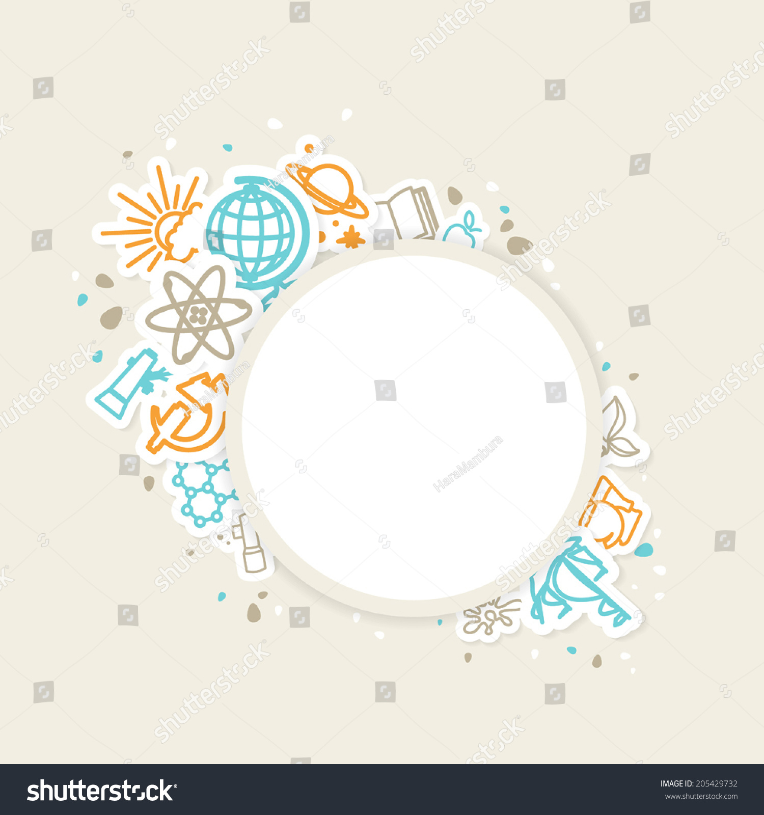 Background Icons School Science Vector Stock Vector (Royalty Free ...