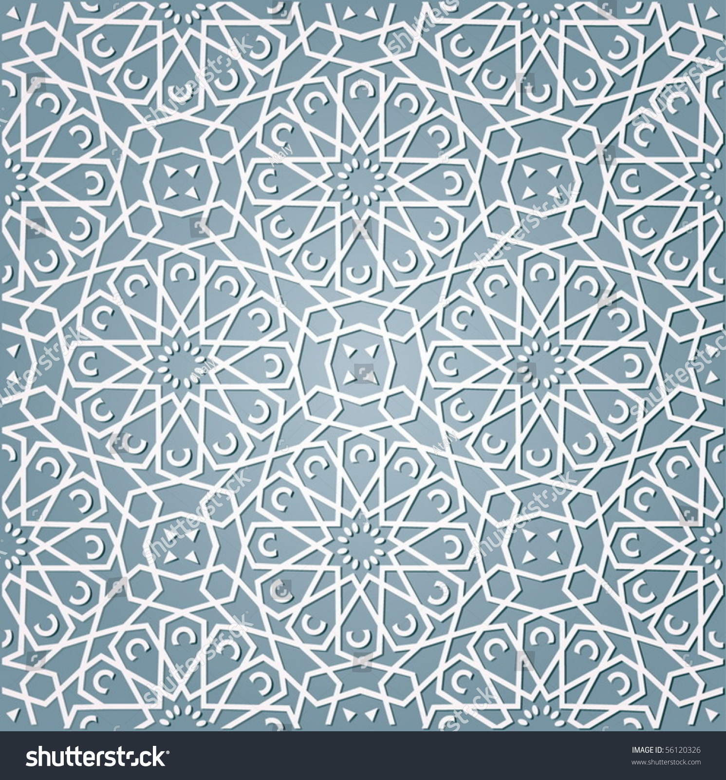 Background Pattern Arabian Style Stock Vector (Royalty Free) 56120326