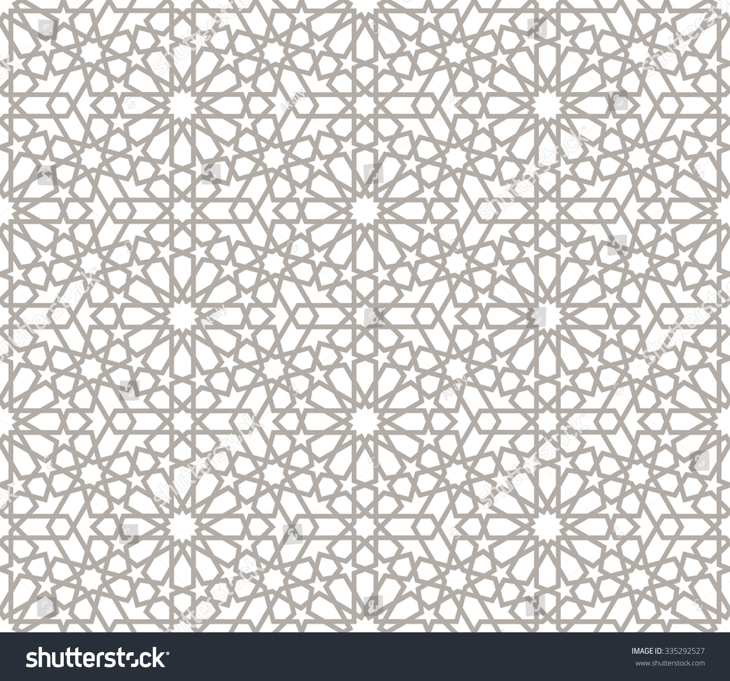 Background Seamless Pattern Arabic Style Stock Vector (Royalty Free ...