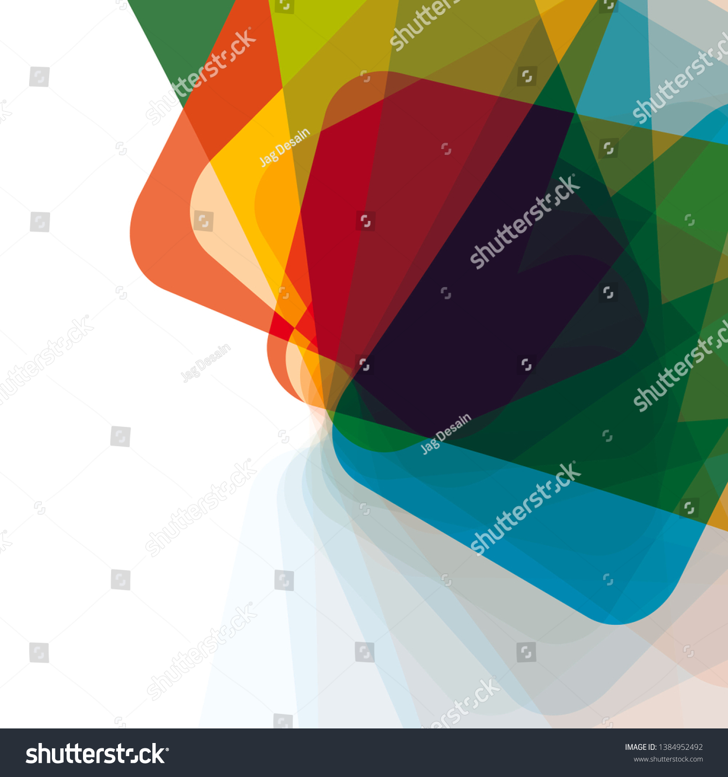 Background Transparent Colorful Elements Stock Vector (Royalty Free ...